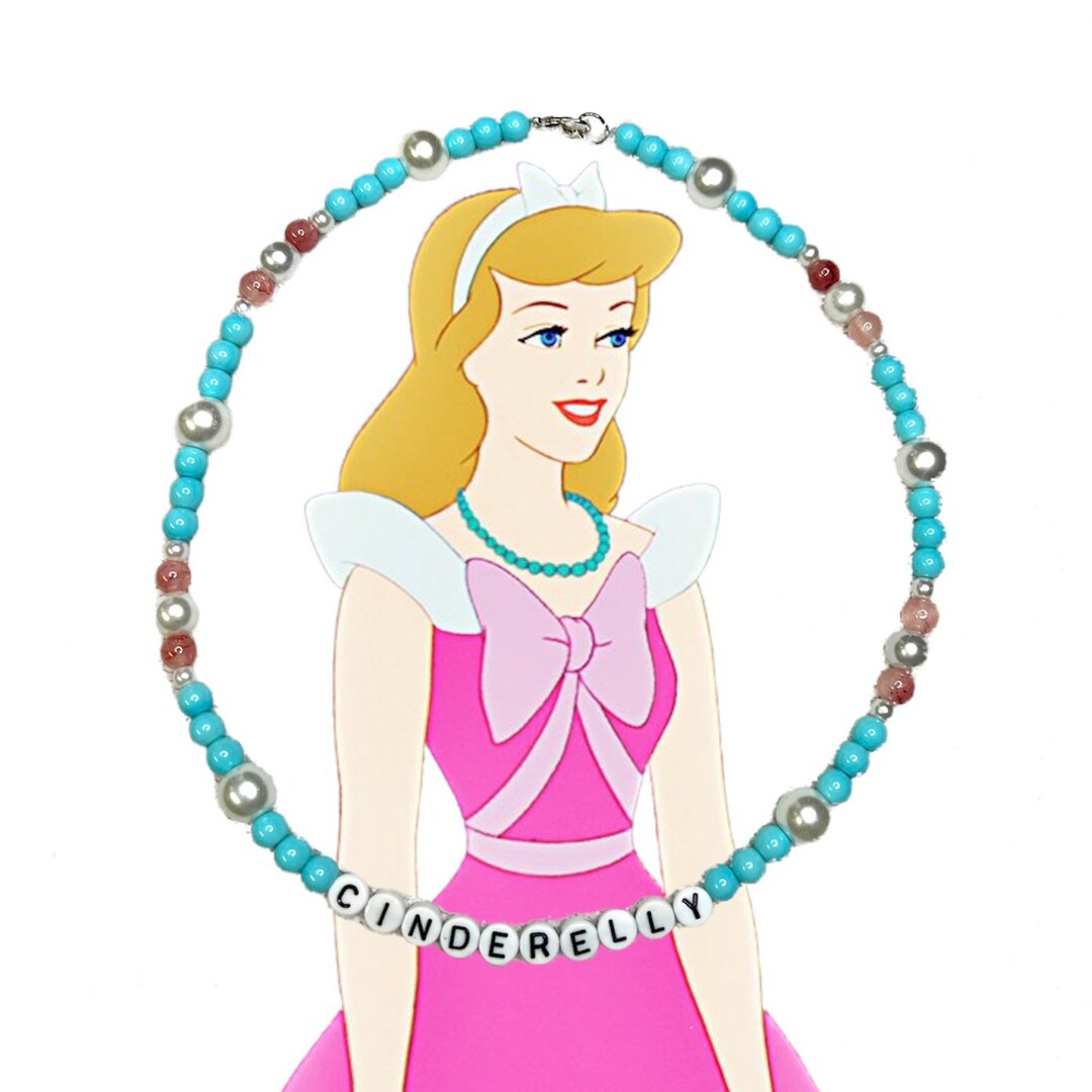 Disney Cinderella Inspired Beaded Pearl Necklace - Etsy