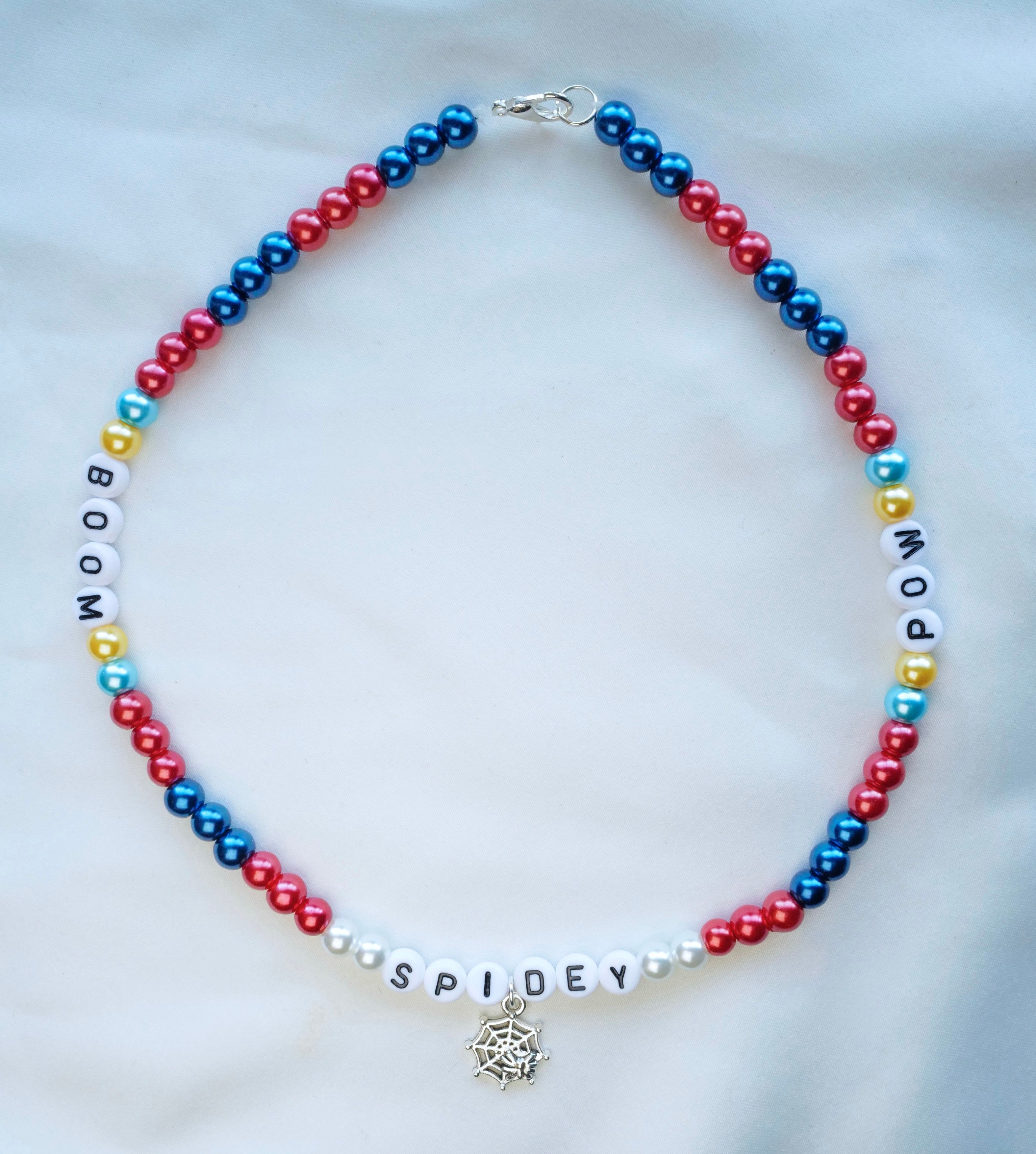 Marvel Comic Spider-Man inspirierte Perlen Perlenkette - Etsy.de
