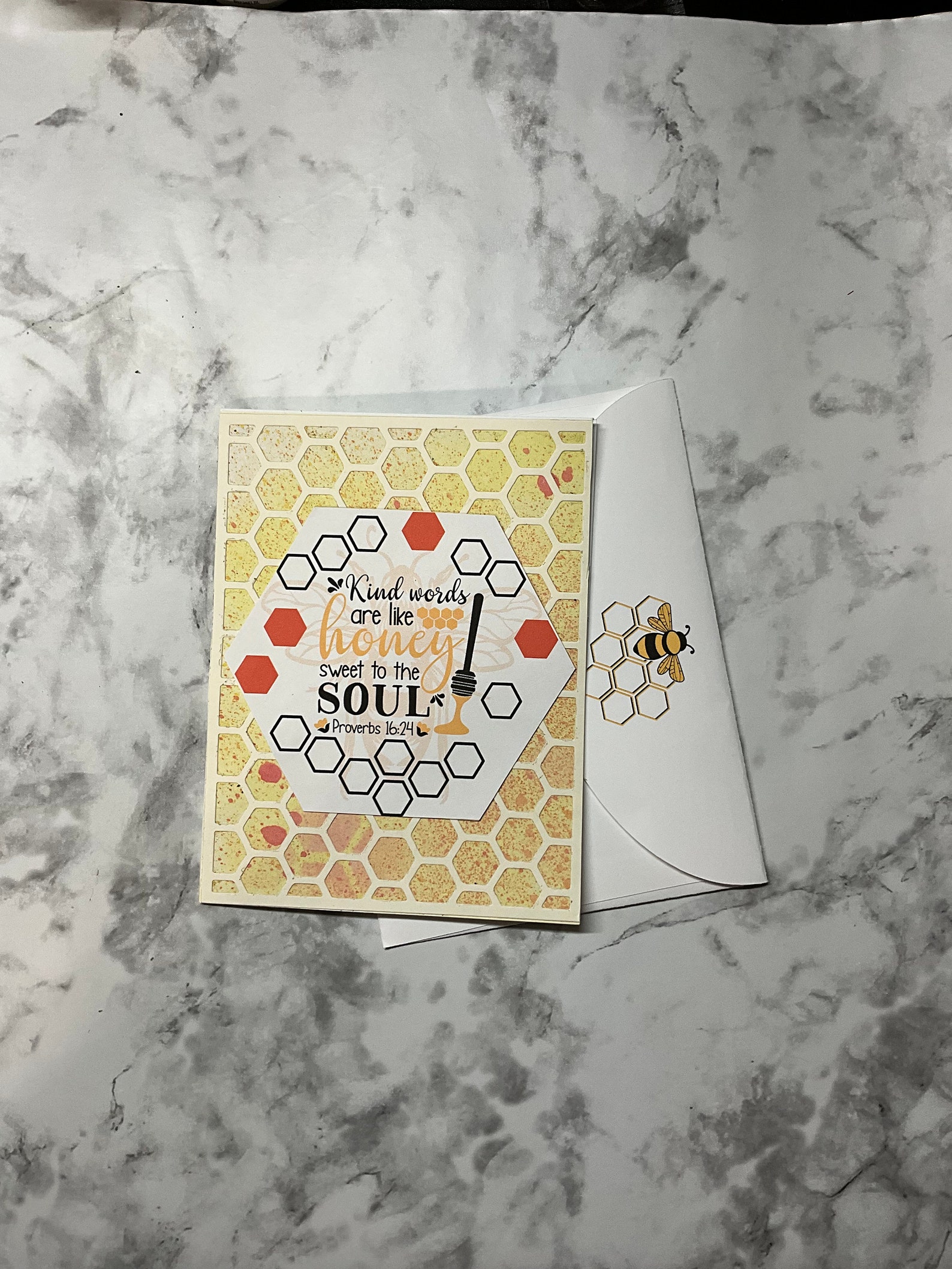 Bee-autiful Handmade Inspirational Card With a Honey-bee Theme and ...