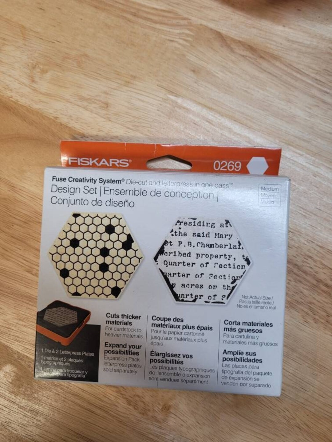 Fiskars Fuse Creativity System Design Set #269, Hexagon Shape Die Cut ...