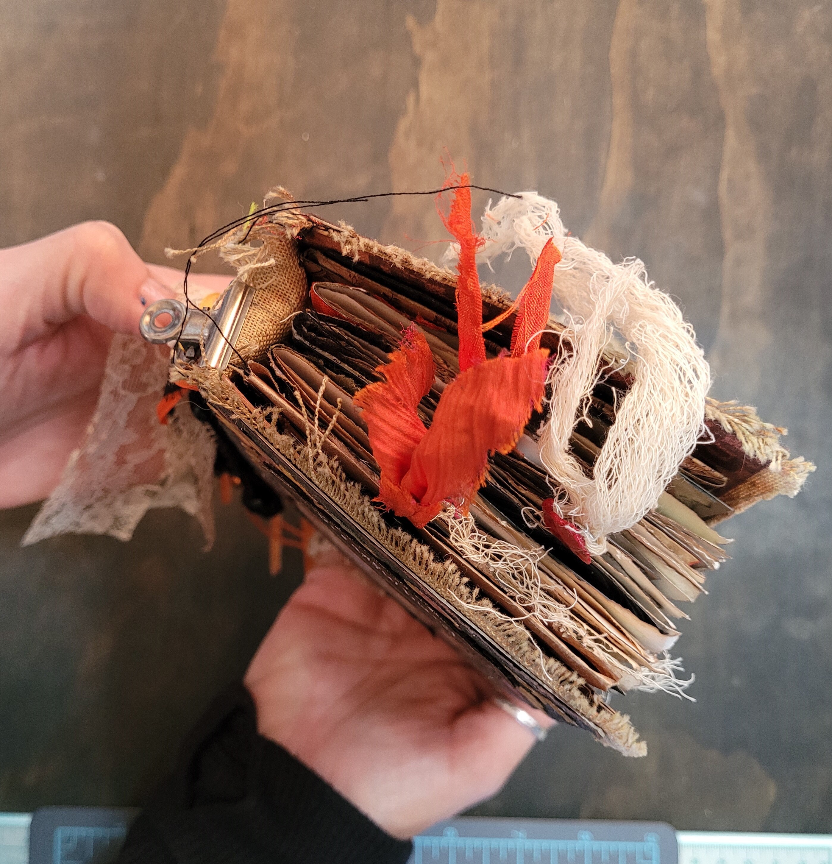 Dreadful Diary - Handcrafted Soft-spine Junk Journal Spell Book With ...