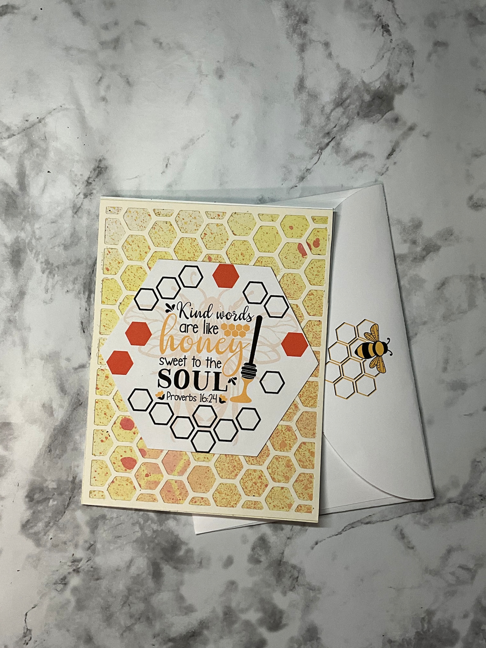 Bee-autiful Handmade Inspirational Card With a Honey-bee Theme and ...