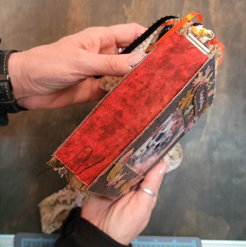 Dreadful Diary - Handcrafted Soft-spine Junk Journal Spell Book With ...