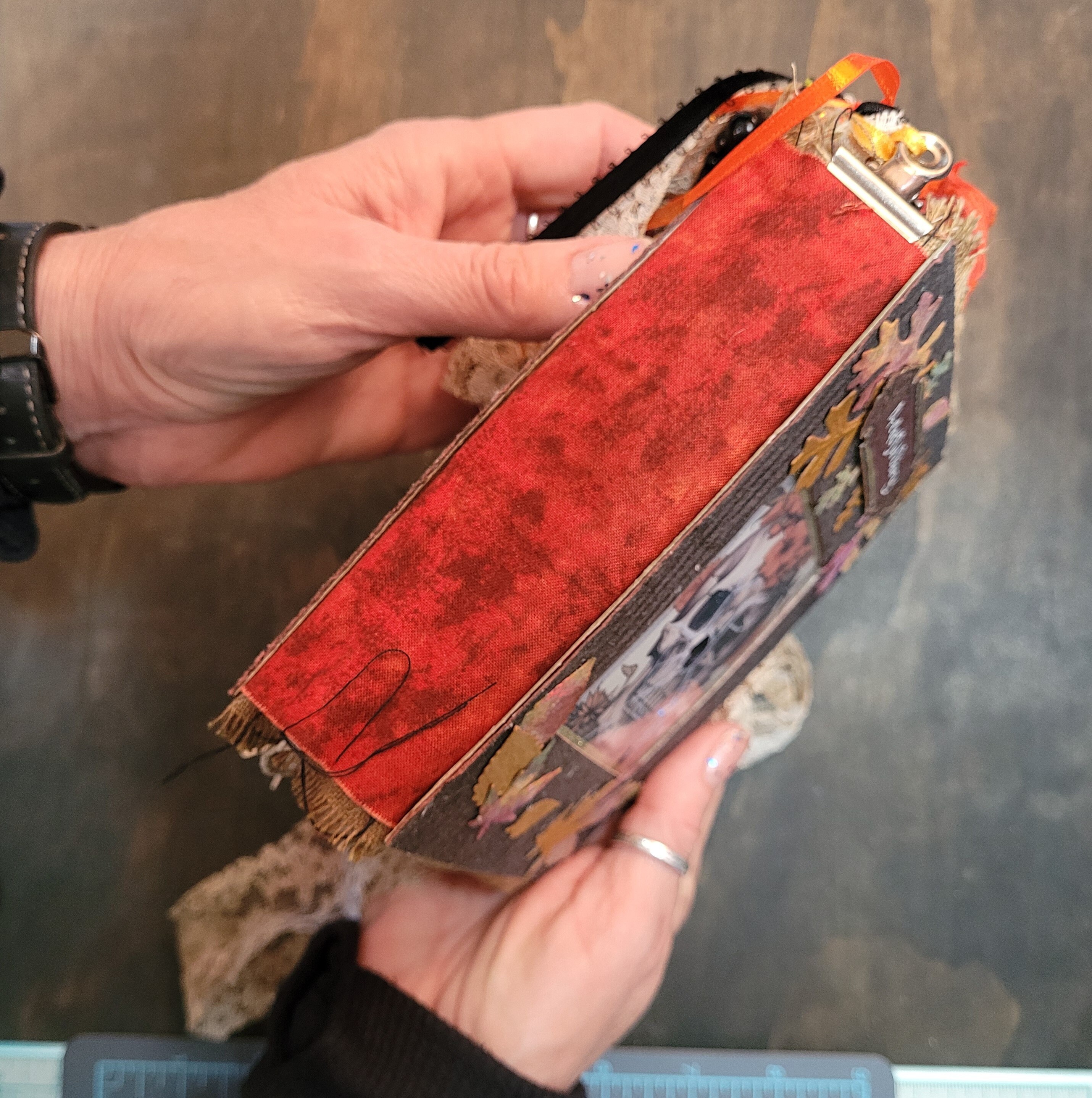 Dreadful Diary - Handcrafted Soft-spine Junk Journal Spell Book With ...