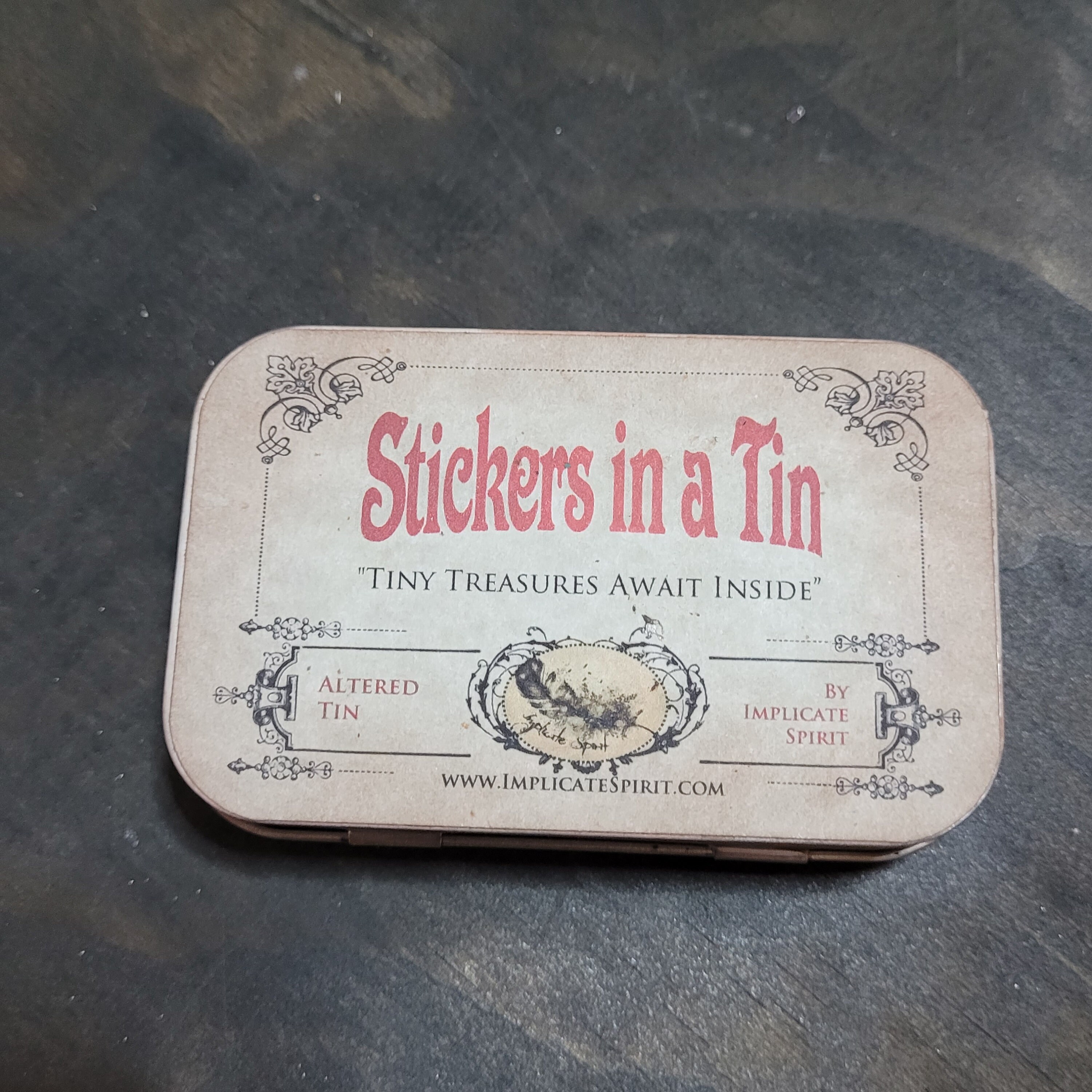 Stickers in a Tin, Paper Dolls - Vintage Photos, Altered Candy Tin ...