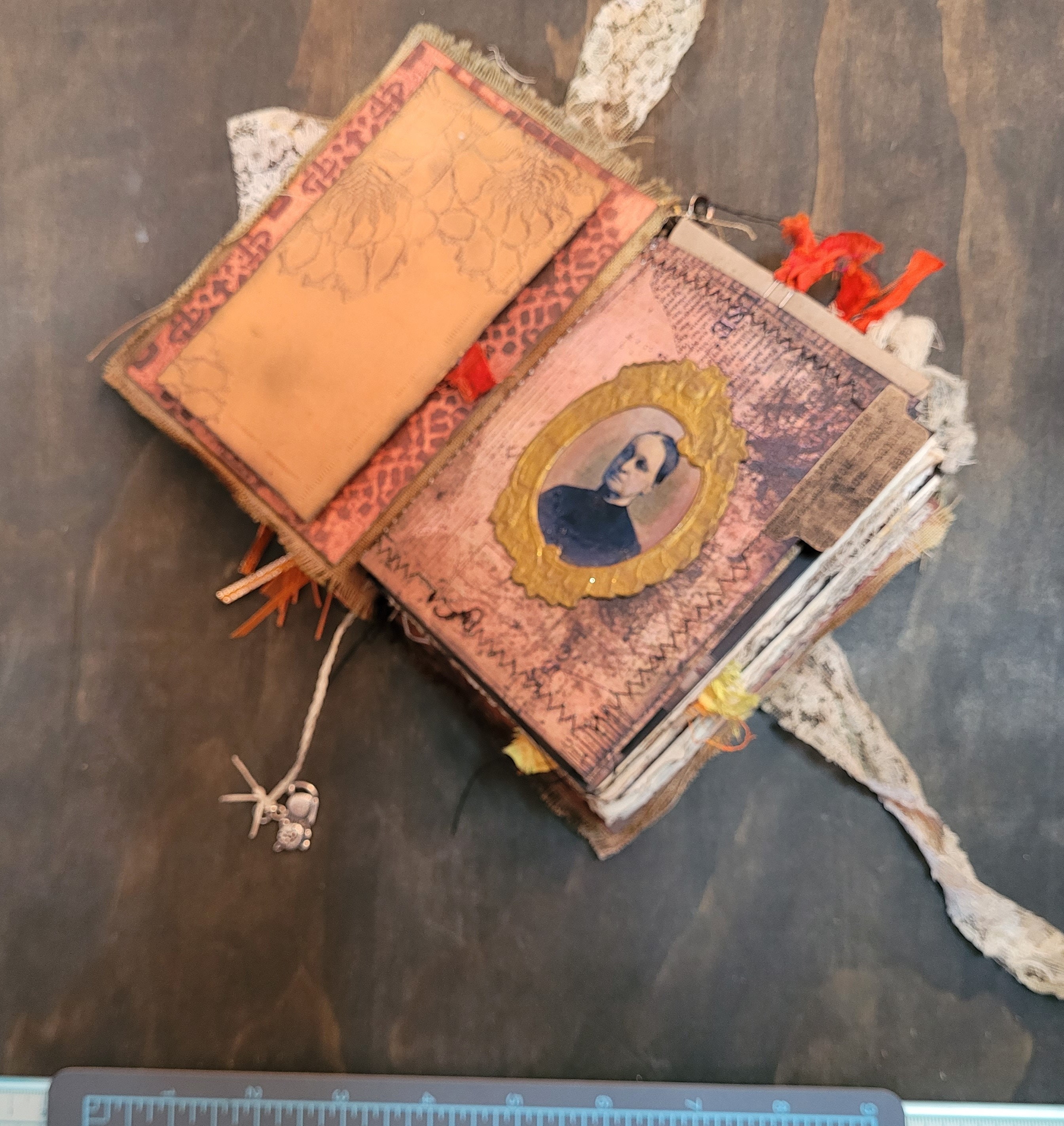 Dreadful Diary - Handcrafted Soft-spine Junk Journal Spell Book With ...