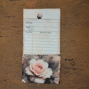 Vintage Library Book Cards and Pocket Template | Printable PDF | DIY ...