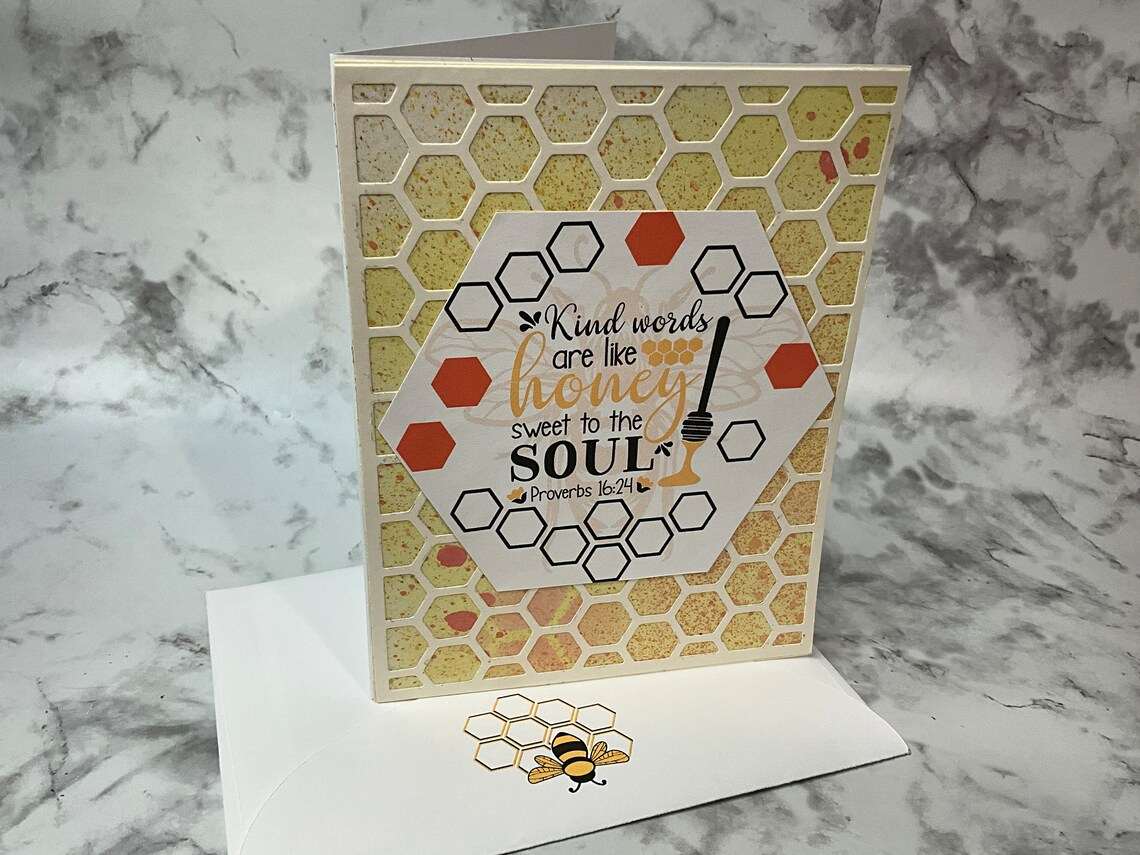 Bee-autiful Handmade Inspirational Card With a Honey-bee Theme and ...