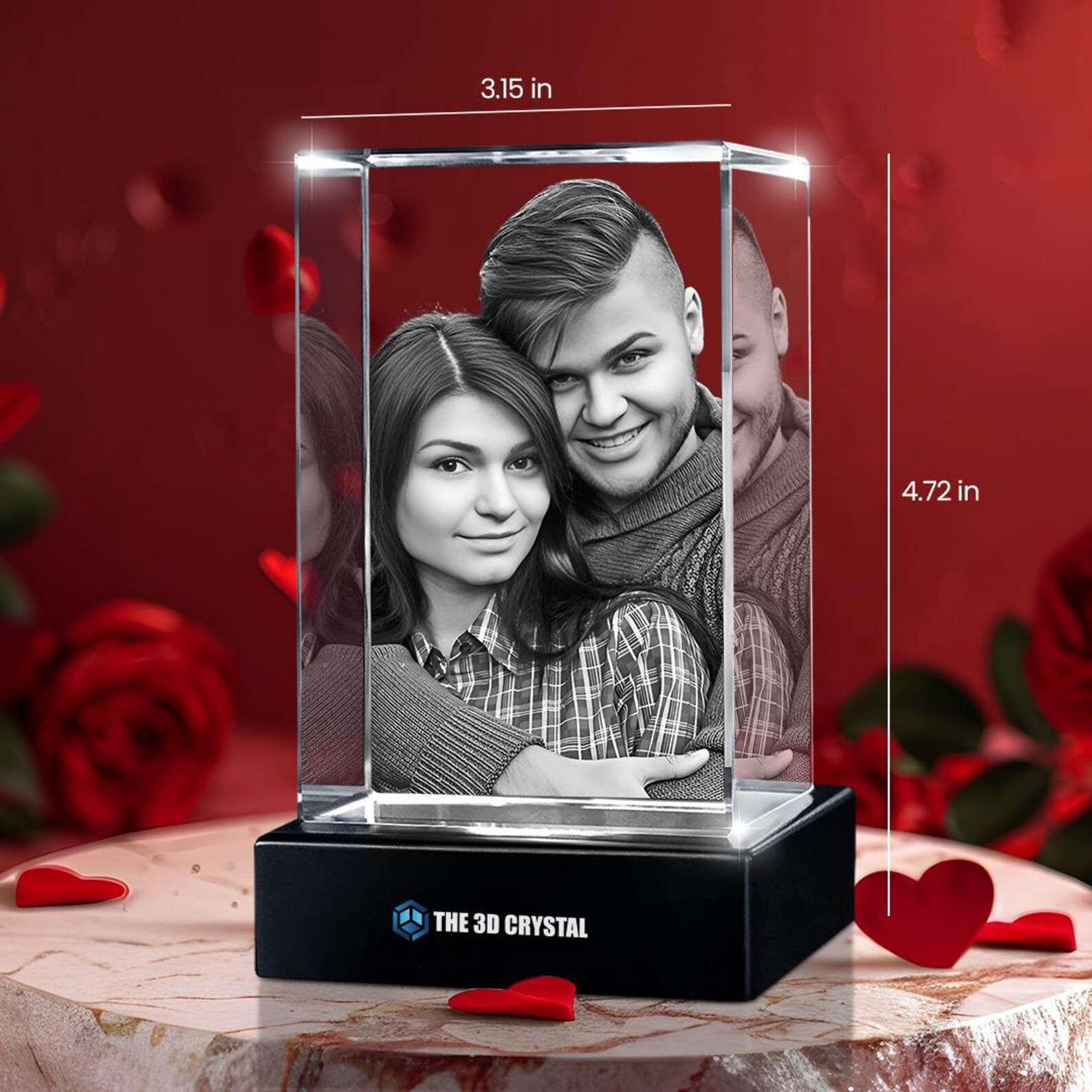 Personalized 3D Crystal Cube Photo - Unique Gift for Pet Lovers ...