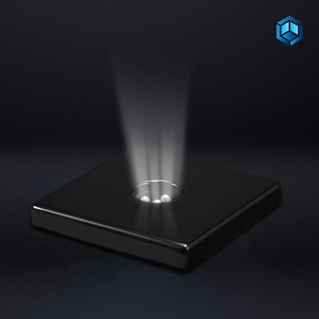 LED Light Base for Crystal, Lighted Base for Crystal, Crystal Portrait ...