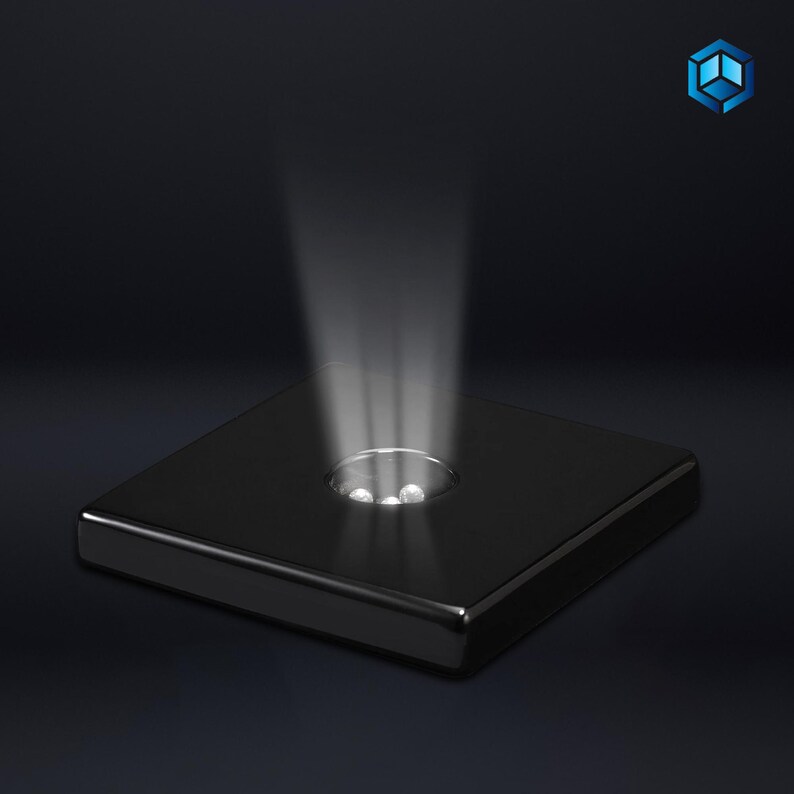 LED Light Base for Crystal, Lighted Base for Crystal, Crystal Portrait ...