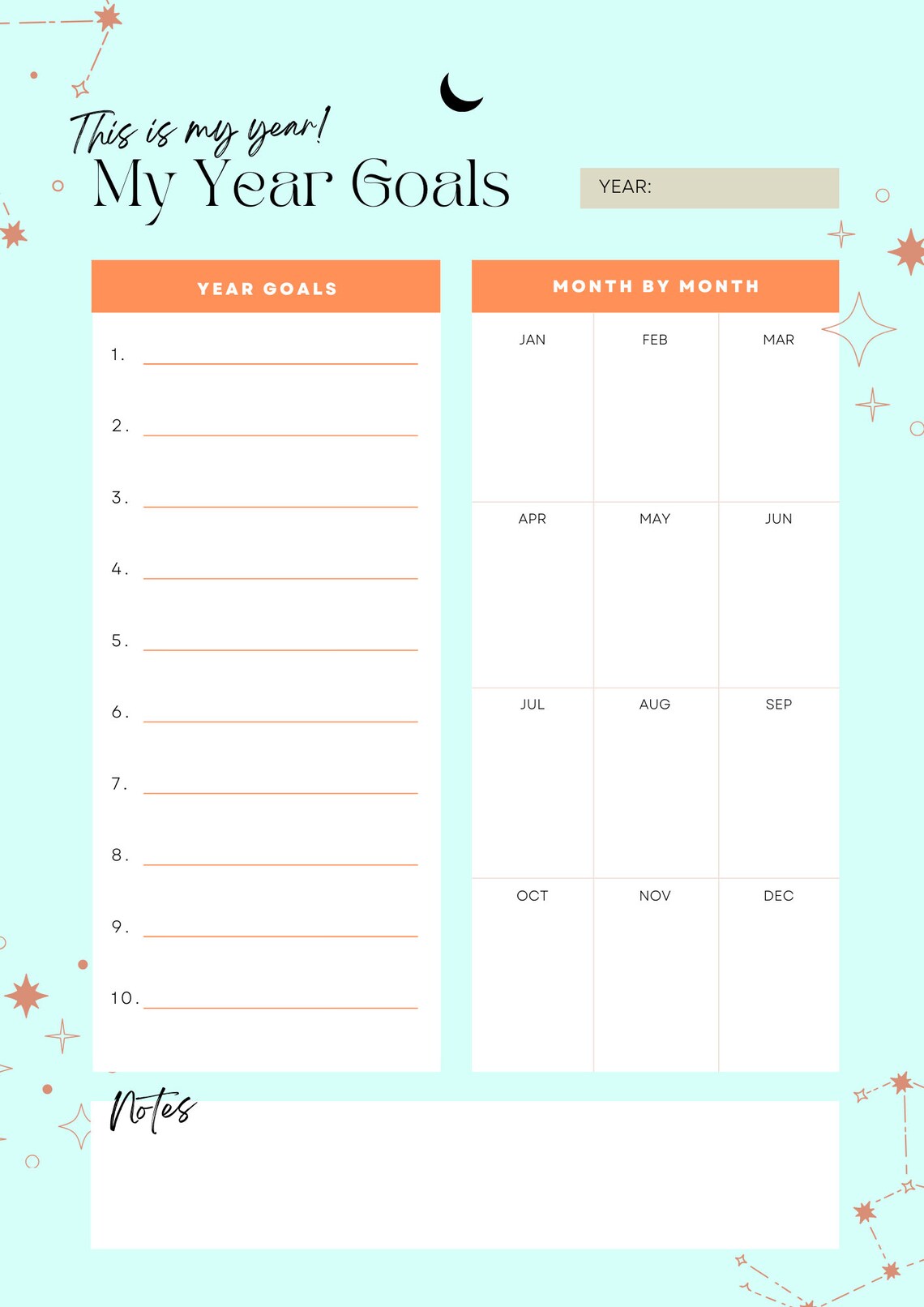Comprehensive Year Goal Planner - Effectively Plan and Attain Life ...