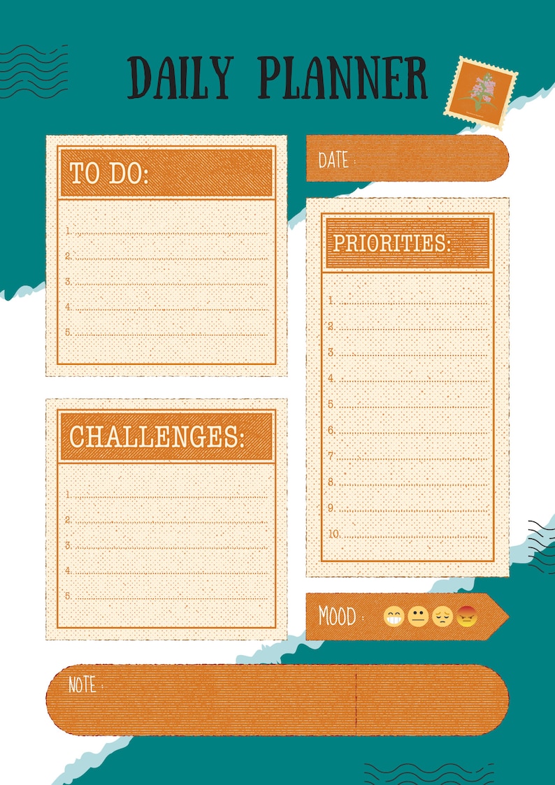 Organized Daily Routine Planner Achieve Success by Crafting a Well ...