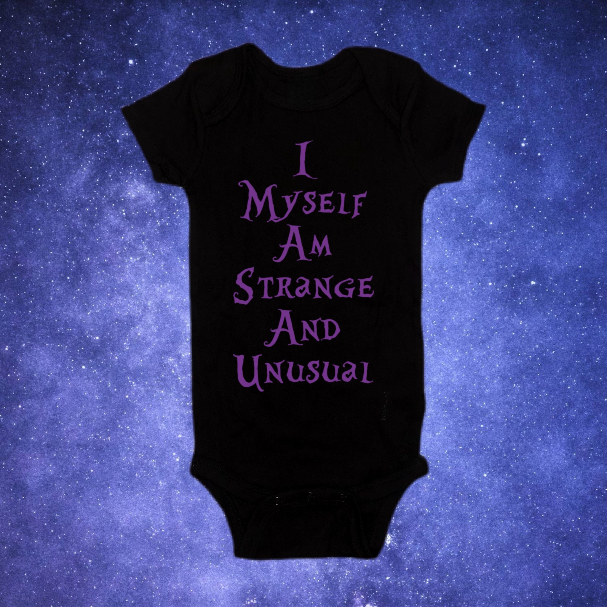 I Myself Am Strange and Unusual Horror Classic Movie Halloween Bodysuit Baby Shower Gift Etsy