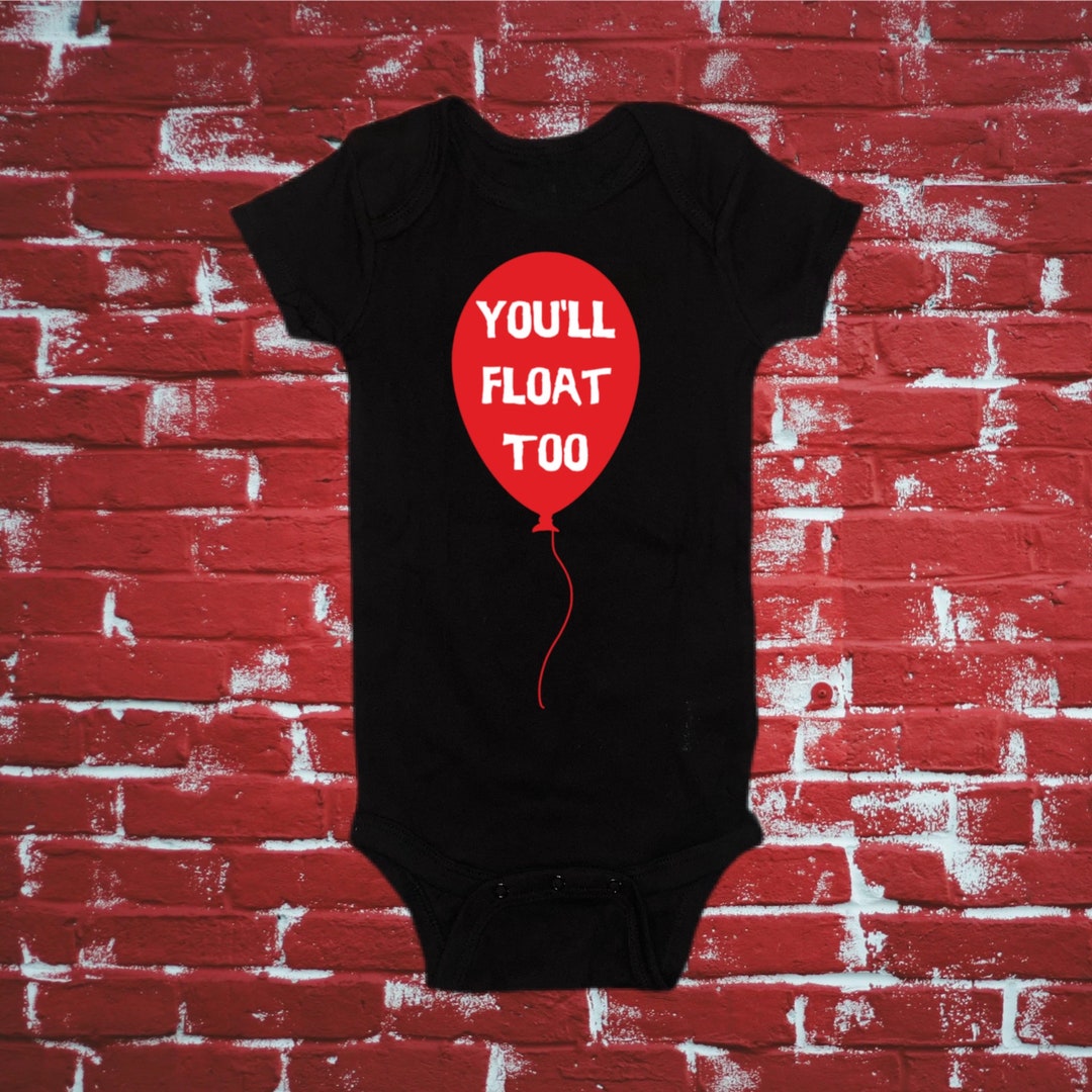 You'll Float Too Horror Movie Halloween Bodysuit Baby Shower Gift - Etsy