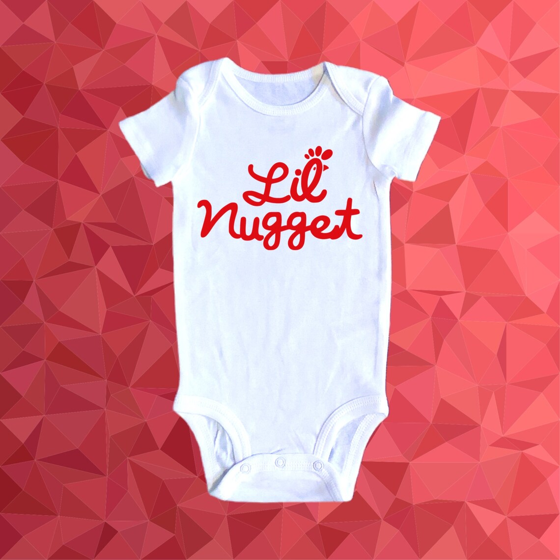 Lil Nugget Bodysuit Baby Shower Gift Chicken Nugget 1st Birthday - Etsy