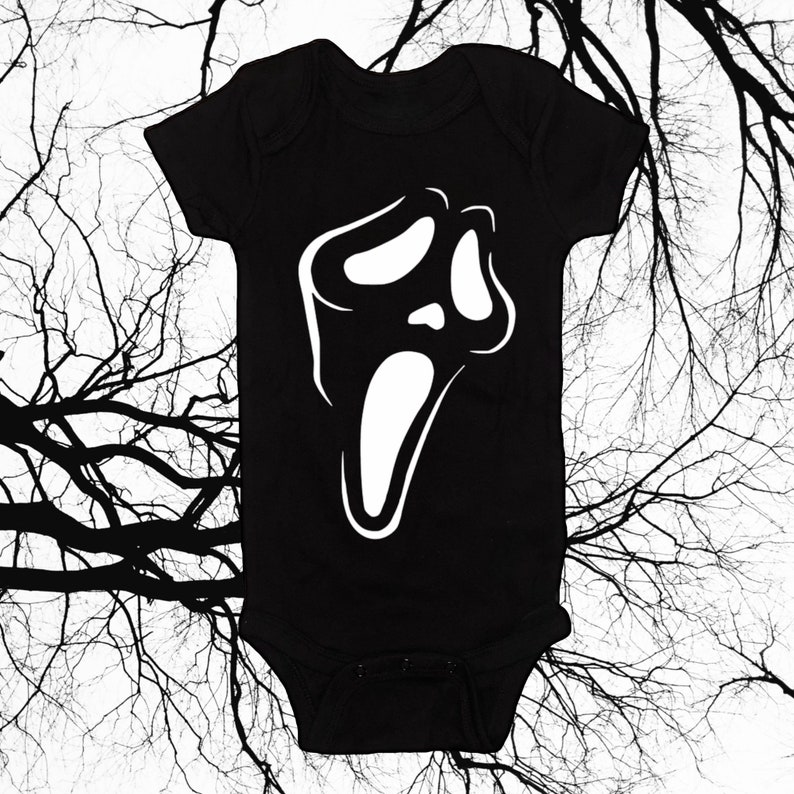 Ghostface Horror Movie Halloween Bodysuit Baby Shower Gift - Etsy