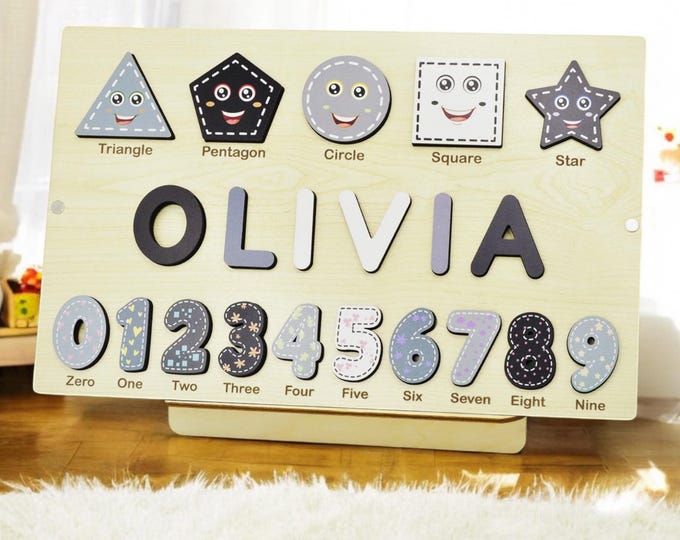 Learn Shapes, Numbers & Letters | Custom Educational Toy for Toddlers ...