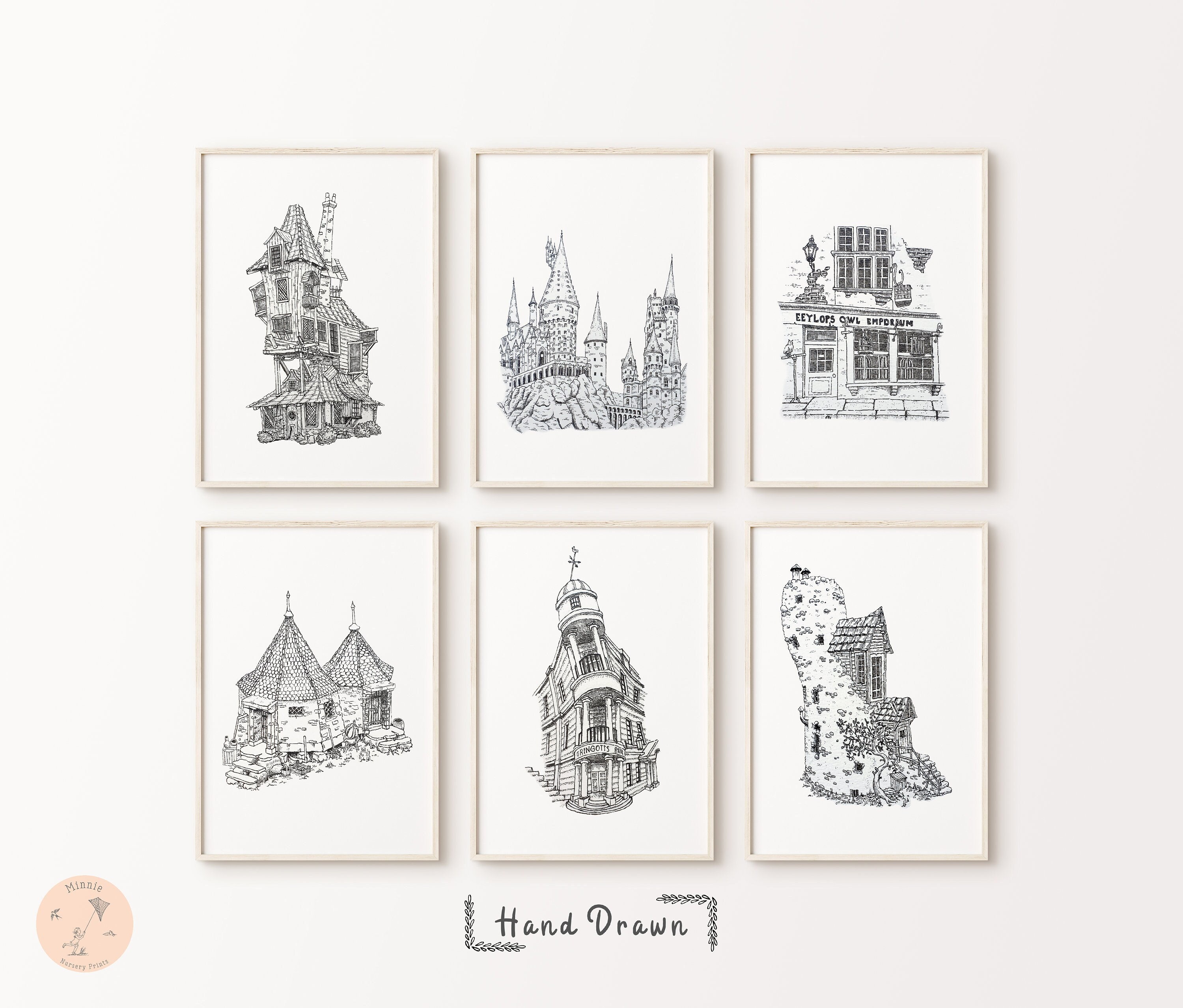 Wizard Wall Art Popular Printables Gallery Wall Set Middle - Etsy