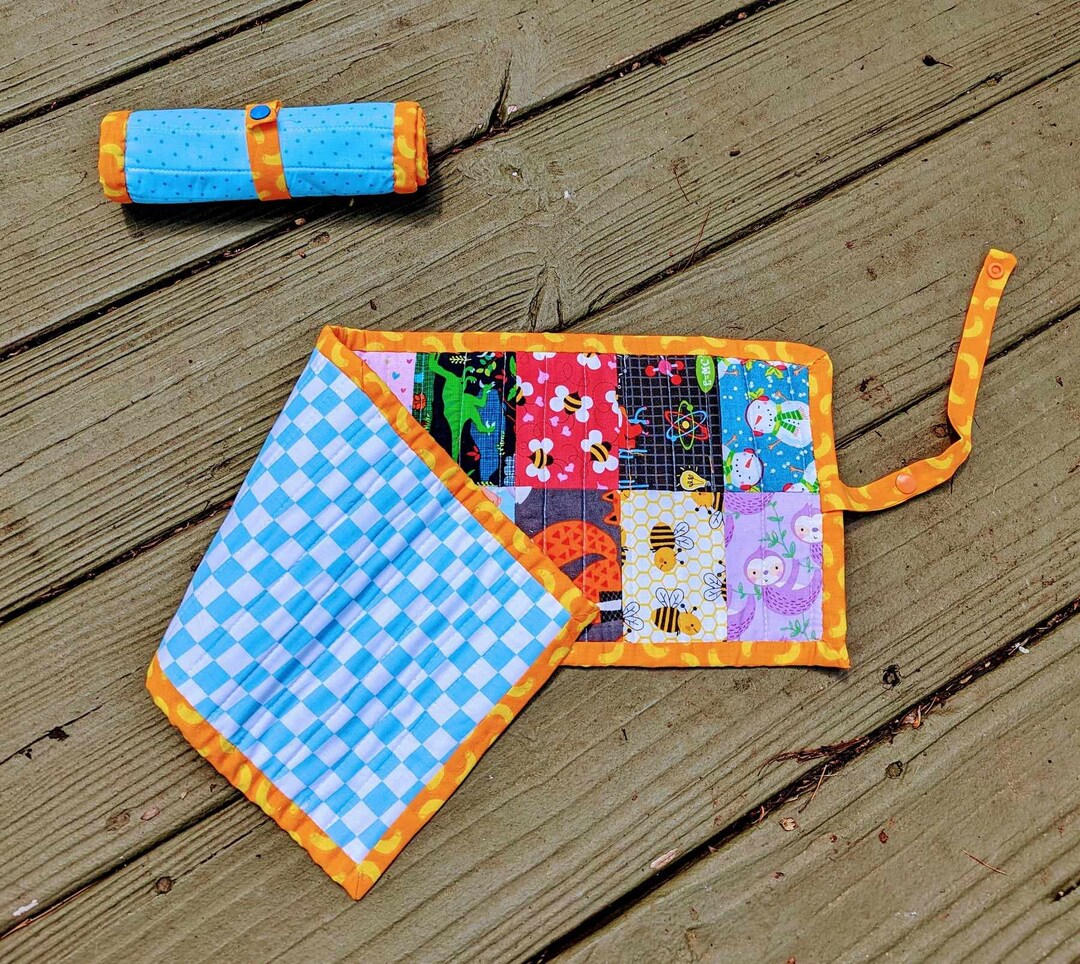 I-spy Roll up Travel Activity Mat , Purse Toy, Quiet Toy, Pre-reading ...