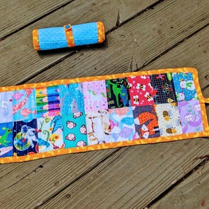 I-spy Roll up Travel Activity Mat , Purse Toy, Quiet Toy, Pre-reading ...
