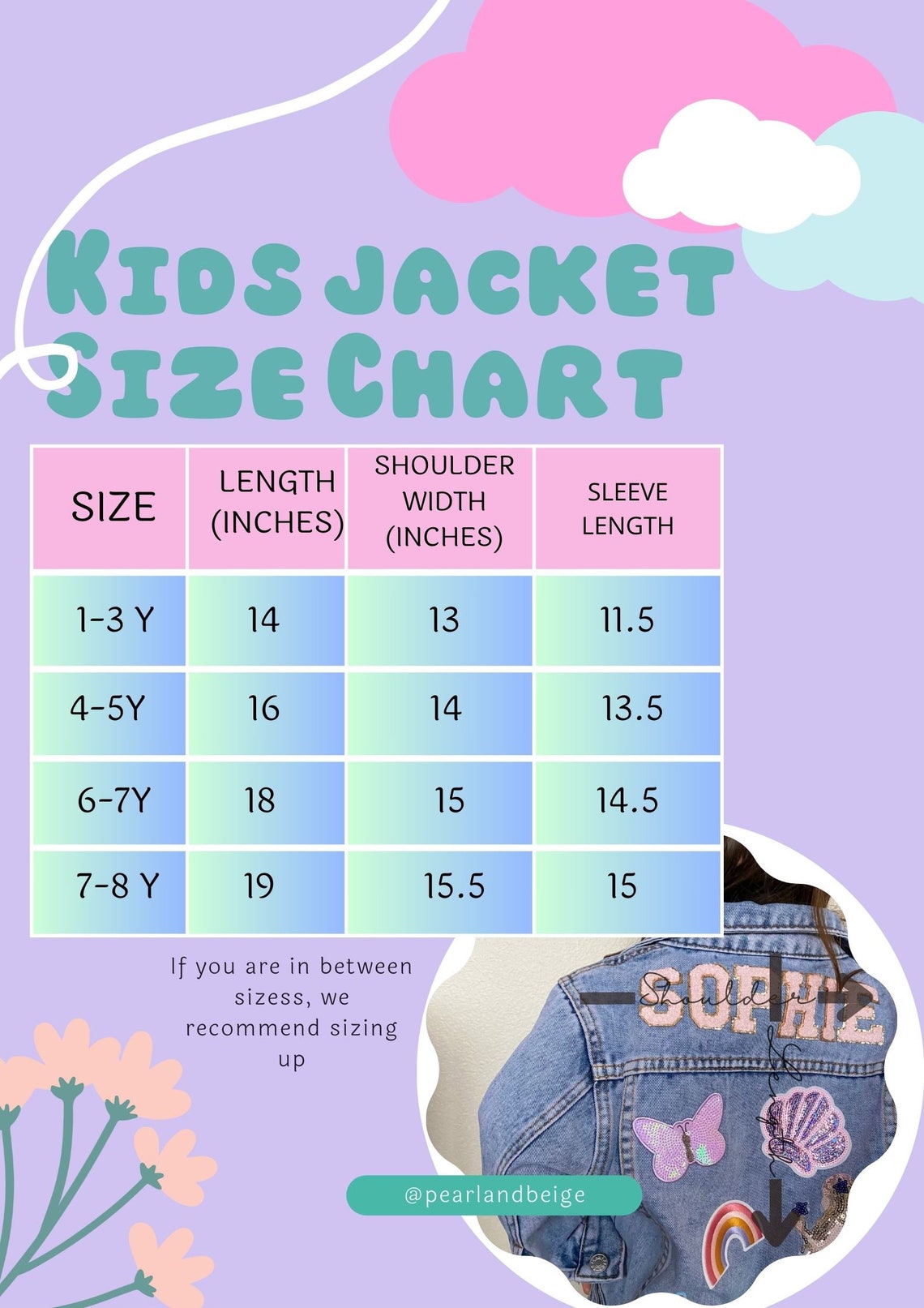 Kids Personalized Denim Jacket With Patches - Etsy