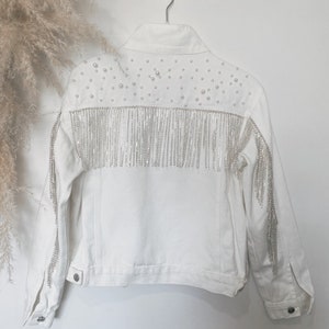 Rhinestone Fringe Pearl Jacket Pearl Jacket Wedding Jacket - Etsy
