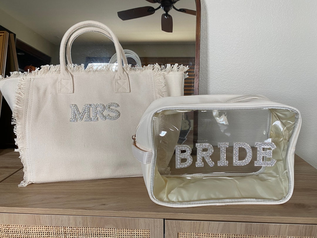 Bride Honeymoon Tote Bag, Wedding Tote Handbag, Wedding Purse, Wedding ...