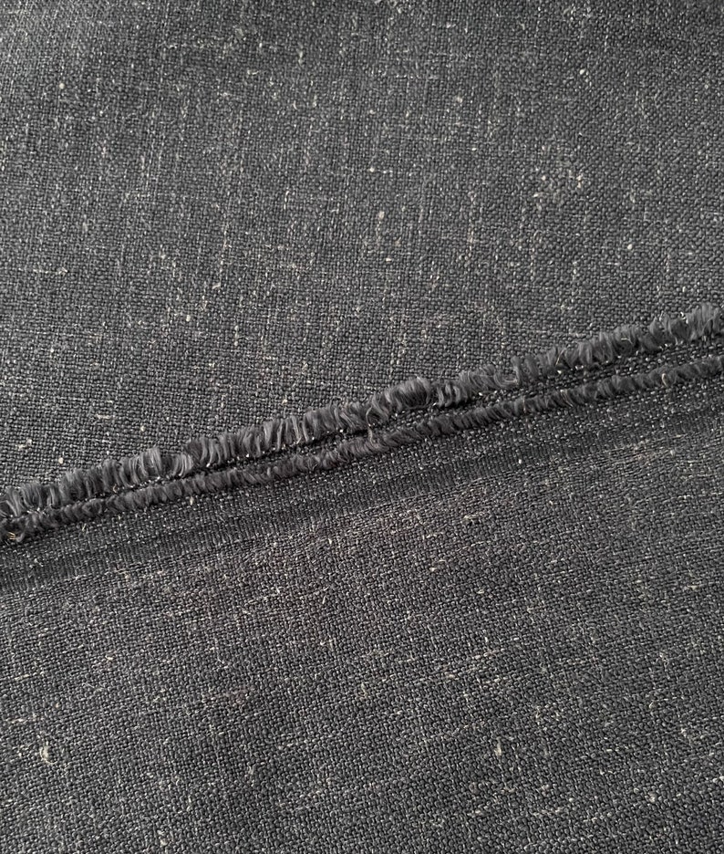 Slate Navy Blue Linen Blend Fabric Linen Polyester Blend - Etsy