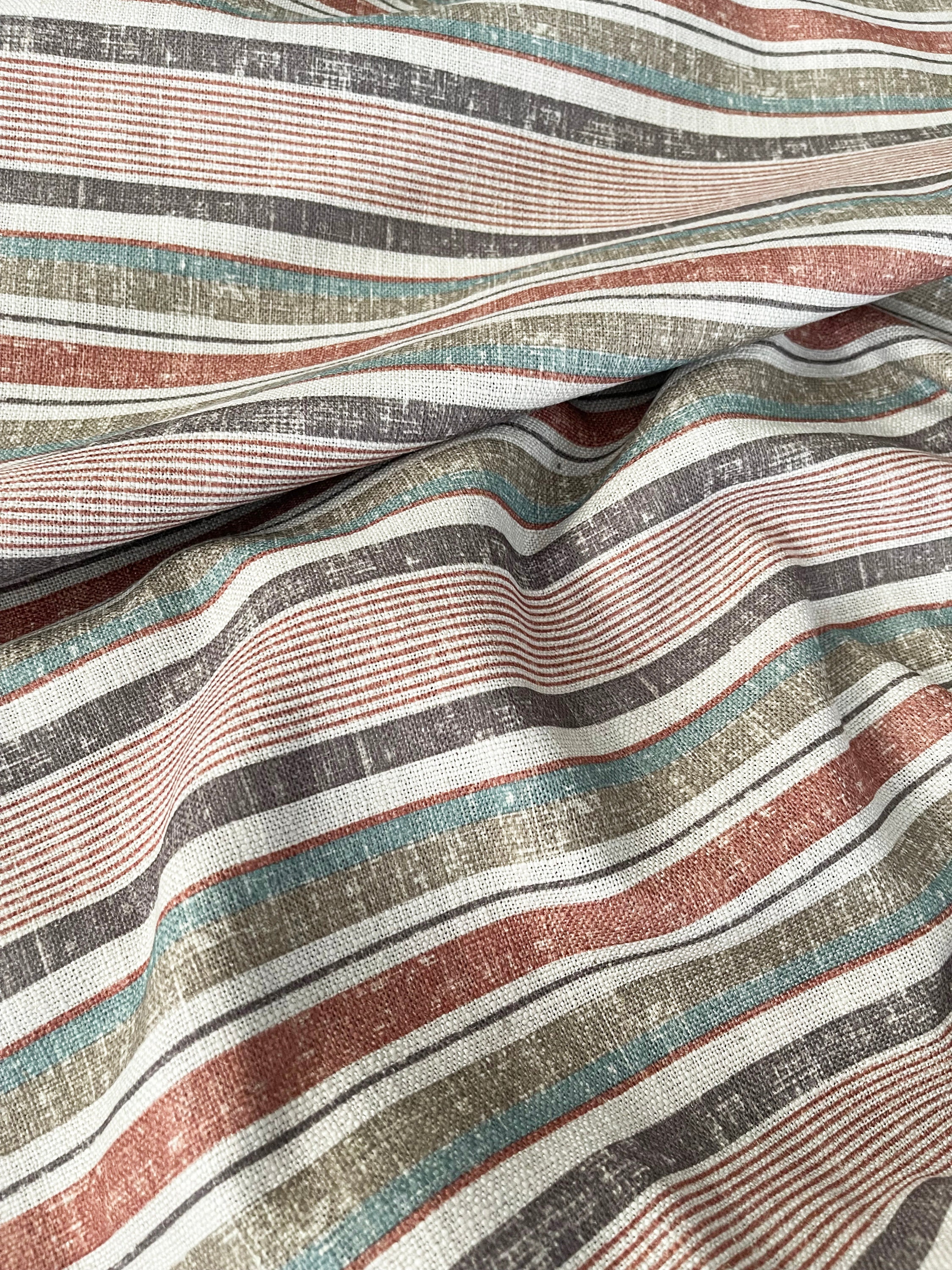 Patina Earth Stripe Shades of Rust Orange Beige Oatmeal - Etsy