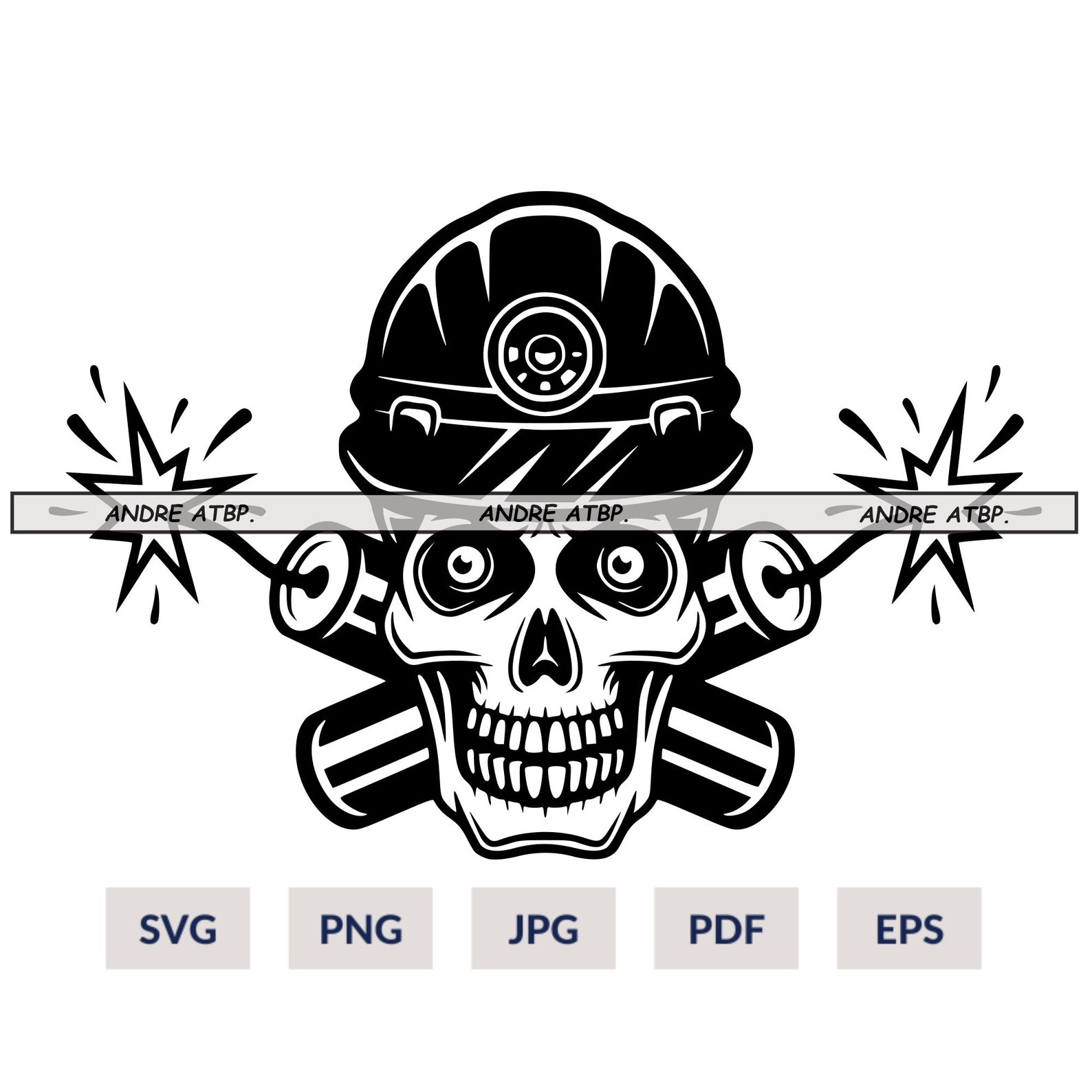 Skull Miner Svg, Mining Svg, Skull Svg, Miner Dad Svg, Mining Clipart ...