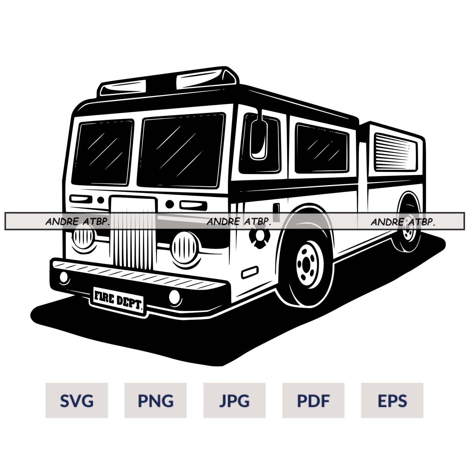 Fire Truck SVG, Fire Engine SVG, First Responder Svg, Fire Truck ...