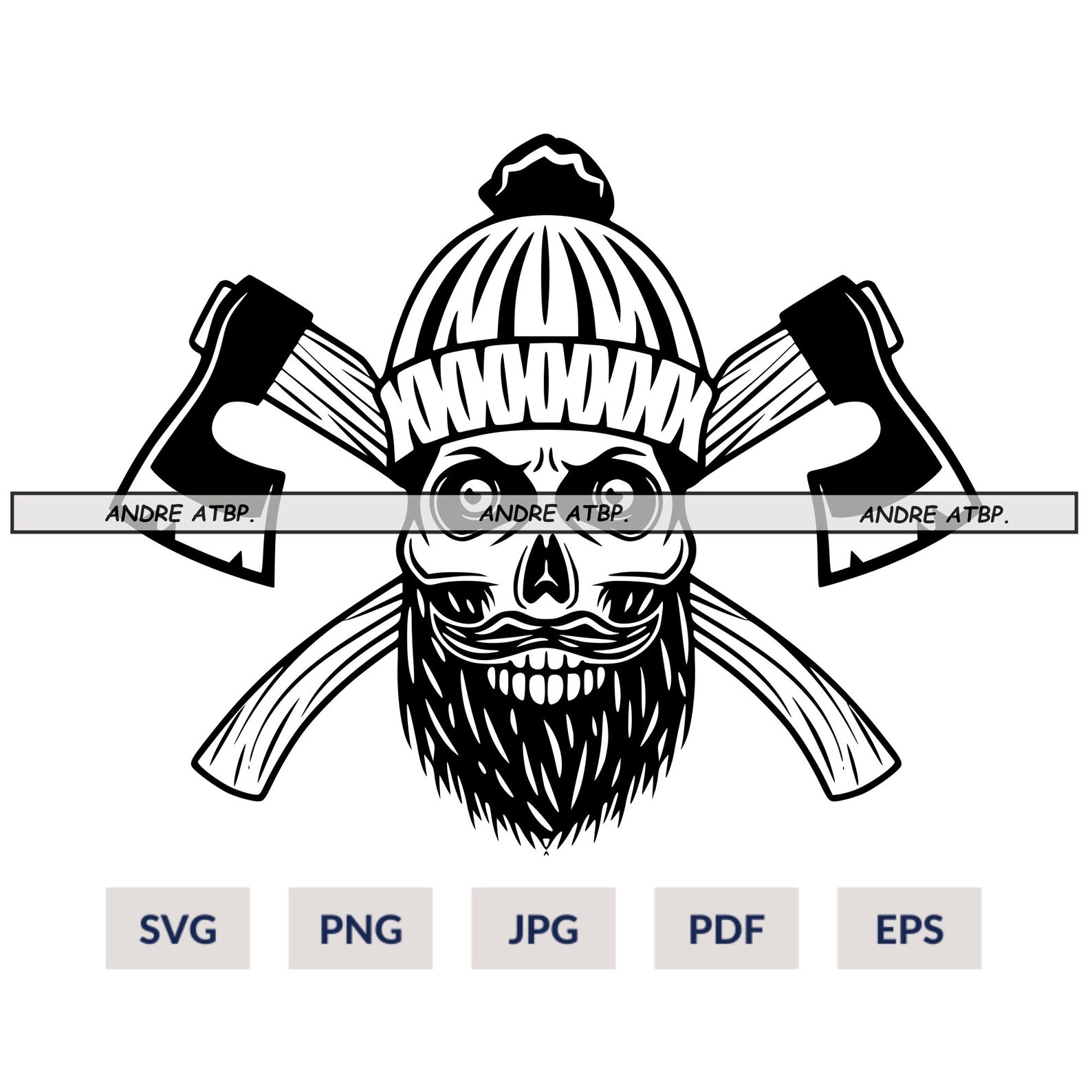 Lumberjack Skull Svg, Skull Svg, Lumberjack Clipart, Lumberjack Cutfile ...