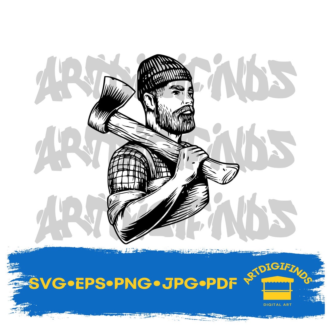 Lumberjack Svg Woodcutter Svg Lumberjack Clipart Lumberjack - Etsy