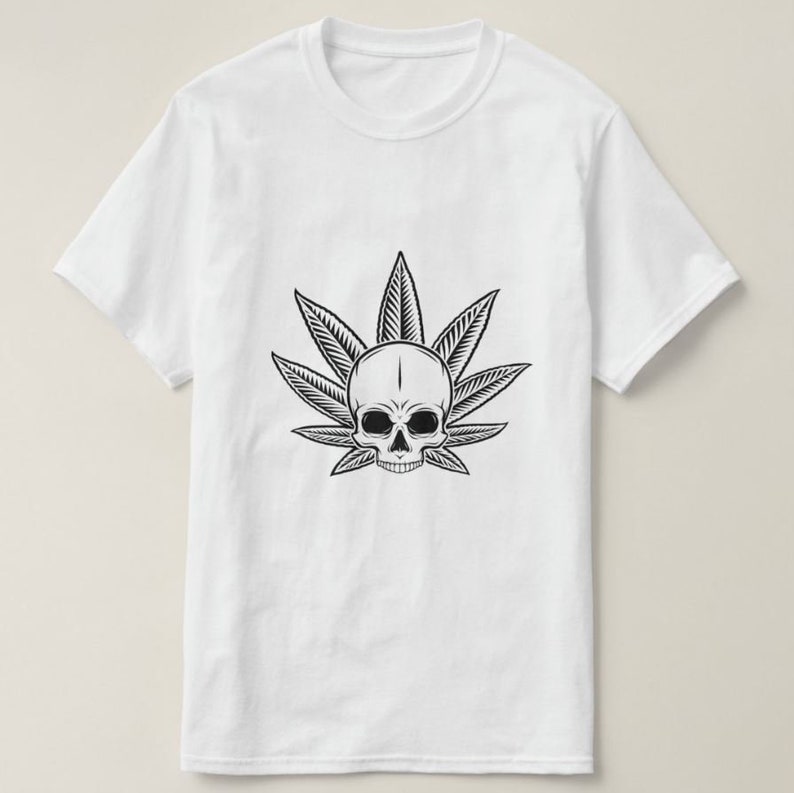 Cannabis Skull SVG Smoking Pot SVG Weed Decal Shirt - Etsy