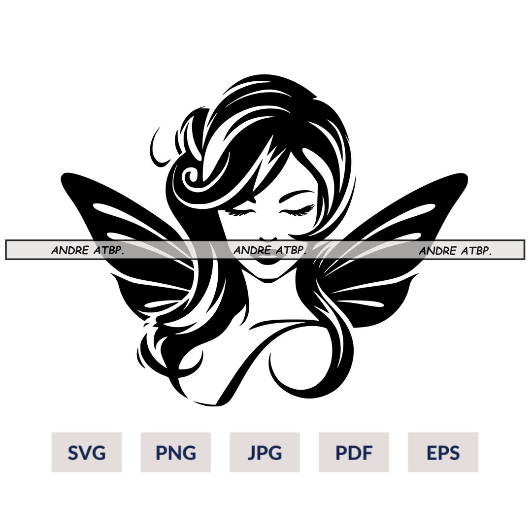 Fairy SVG and JPEG Instant Digital Download File Cuttable, Mythical ...