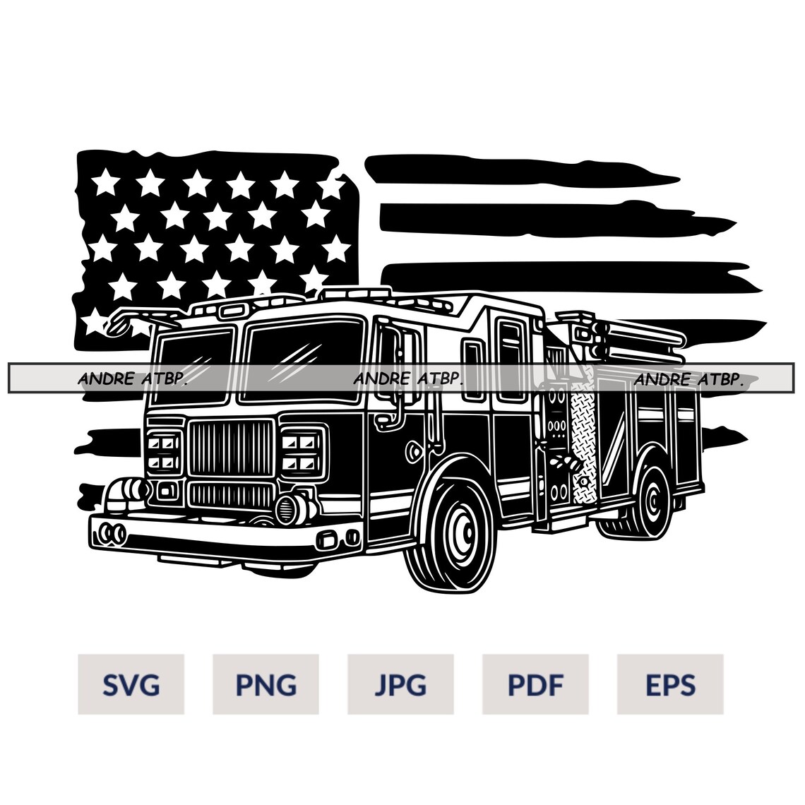 US Fire Truck SVG | Fire Engine SVG | First Responder Svg | Fire Truck ...