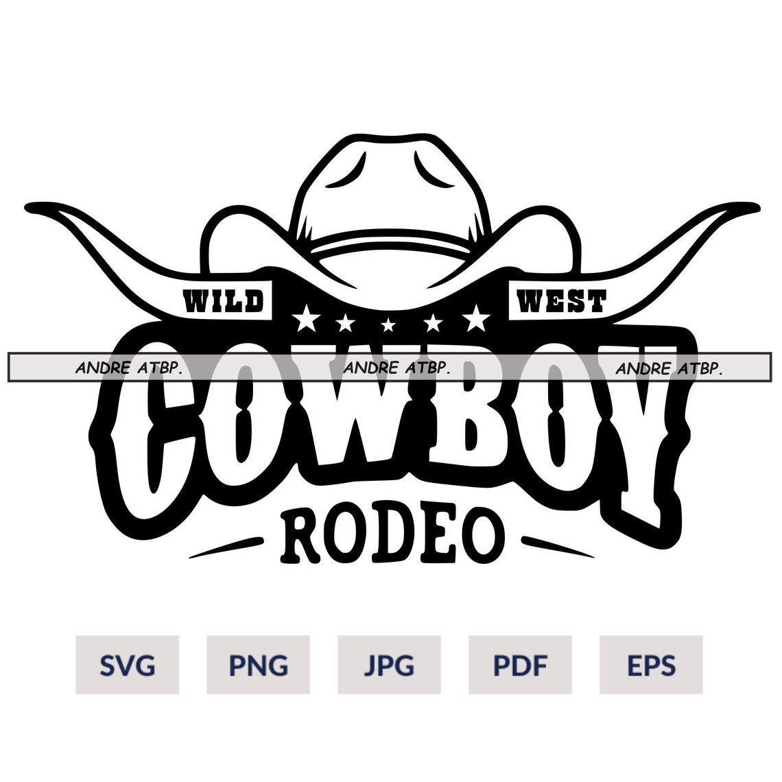 Cowboy Svg, Rodeo Svg, Wild West Svg, Rodeo Cowboy Svg, Cowboy Hat Svg ...