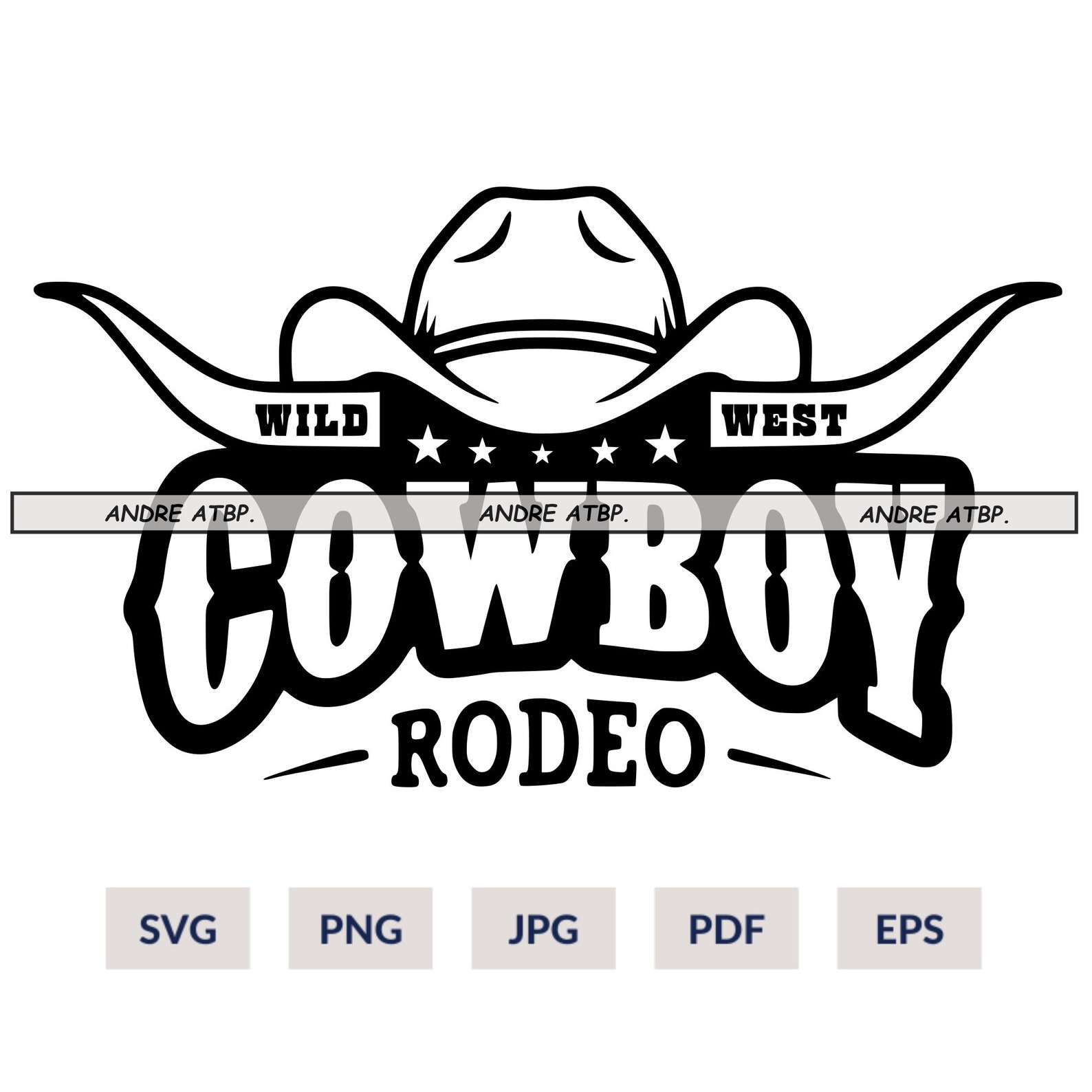 Cowboy Svg, Rodeo Svg, Wild West Svg, Rodeo Cowboy Svg, Cowboy Hat Svg ...