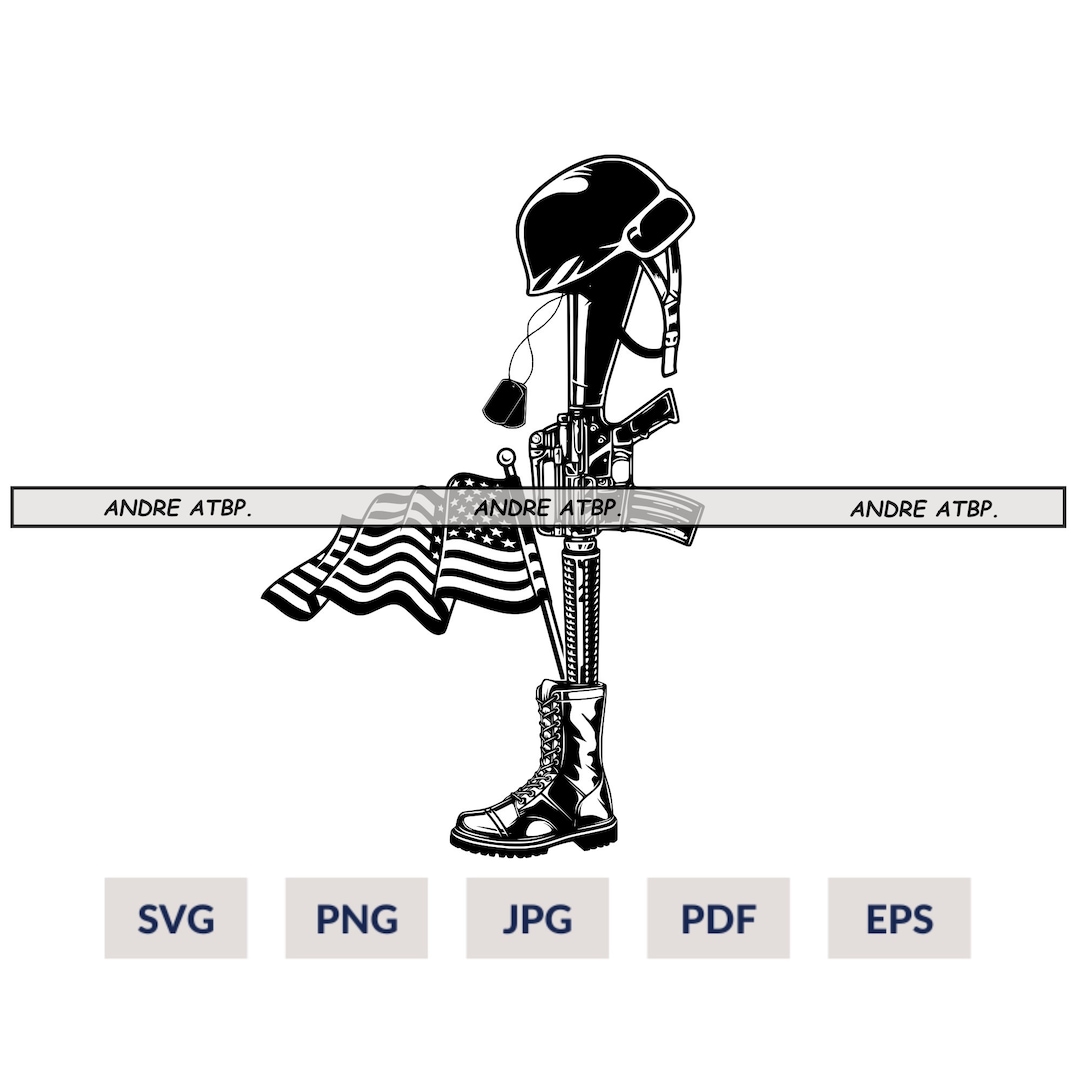 Fallen Soldier Tribute Svg, Veteran Soldier Svg, Military Boots Svg, US ...