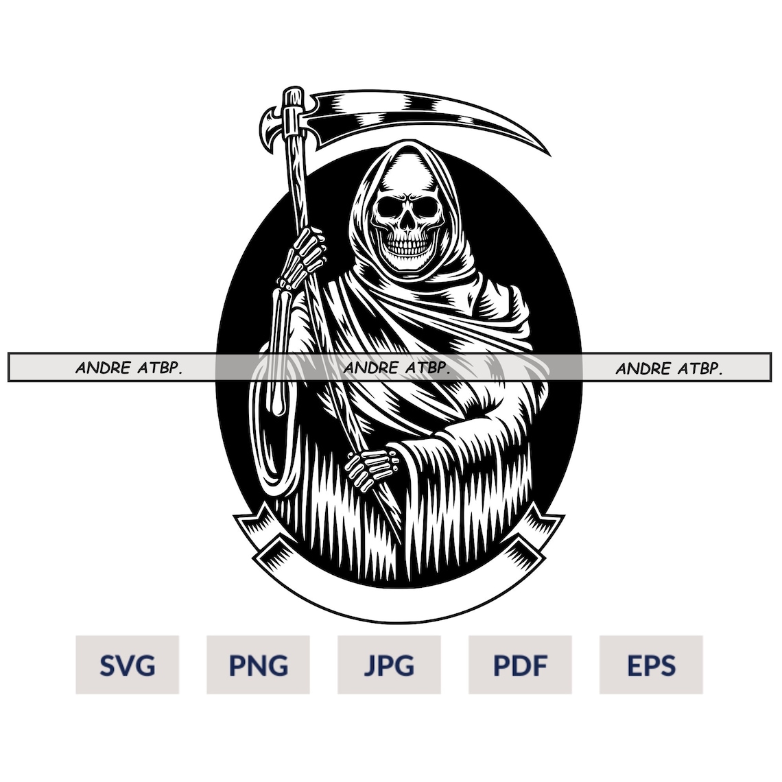 Grim Reaper Svg | Skeleton Svg | Death Svg | Horror T-shirt | Halloween ...