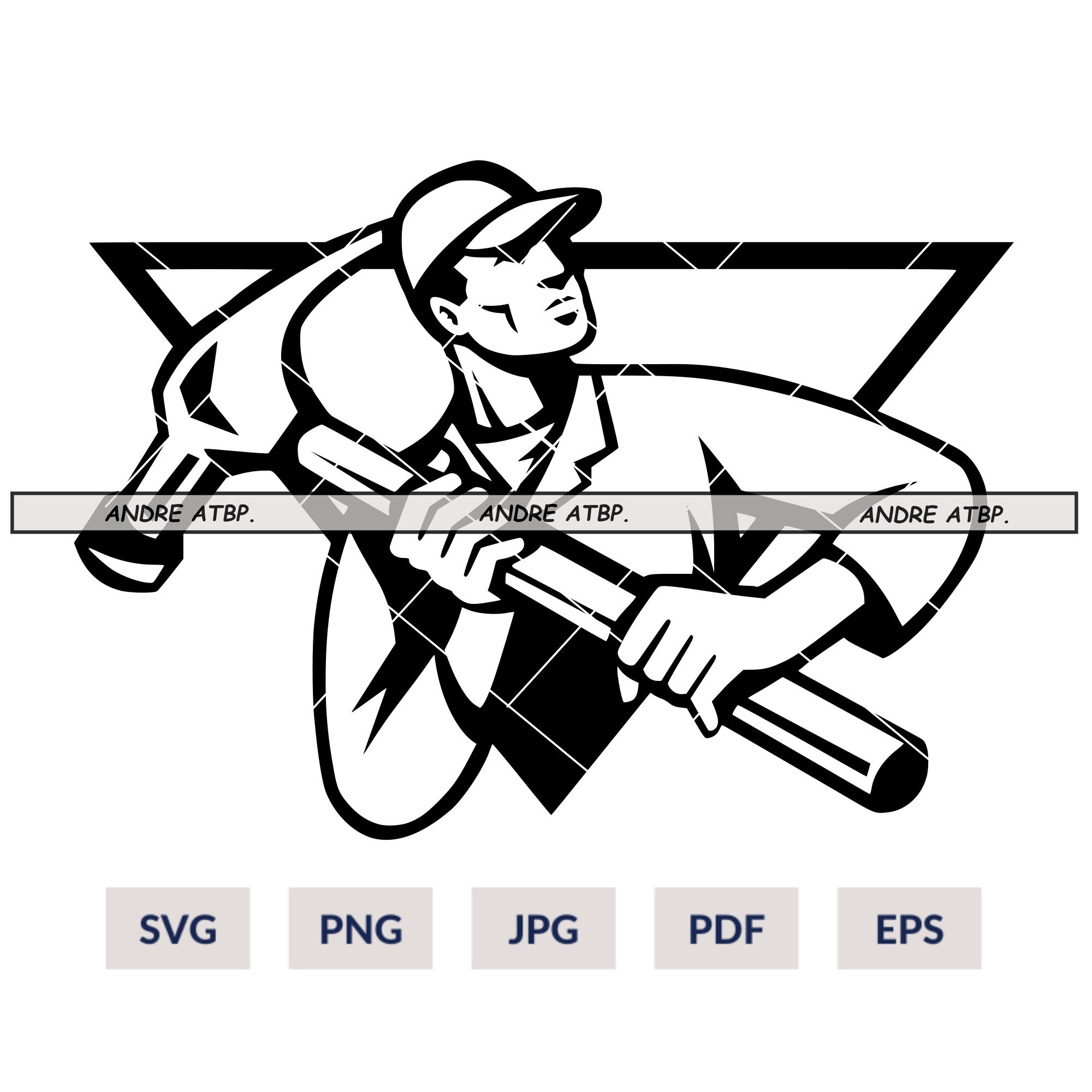 Builder Svg, Contractor Svg, Repairman Svg, Carpenter Svg, Builder ...