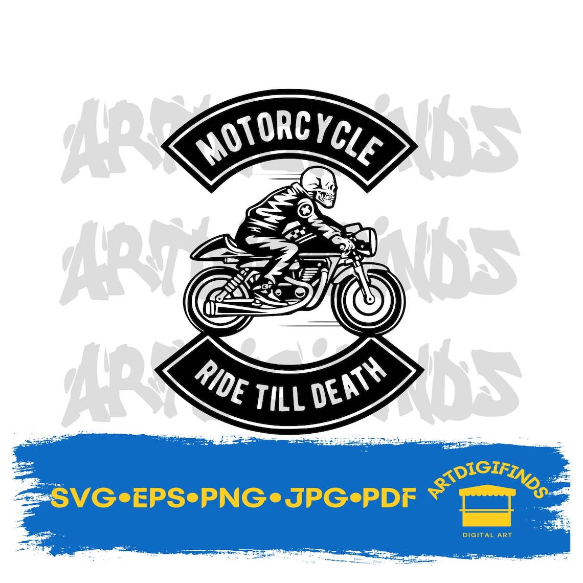 Skull Cafe Racer Svg Racer Skull Svg Motorbike Svg Skull - Etsy