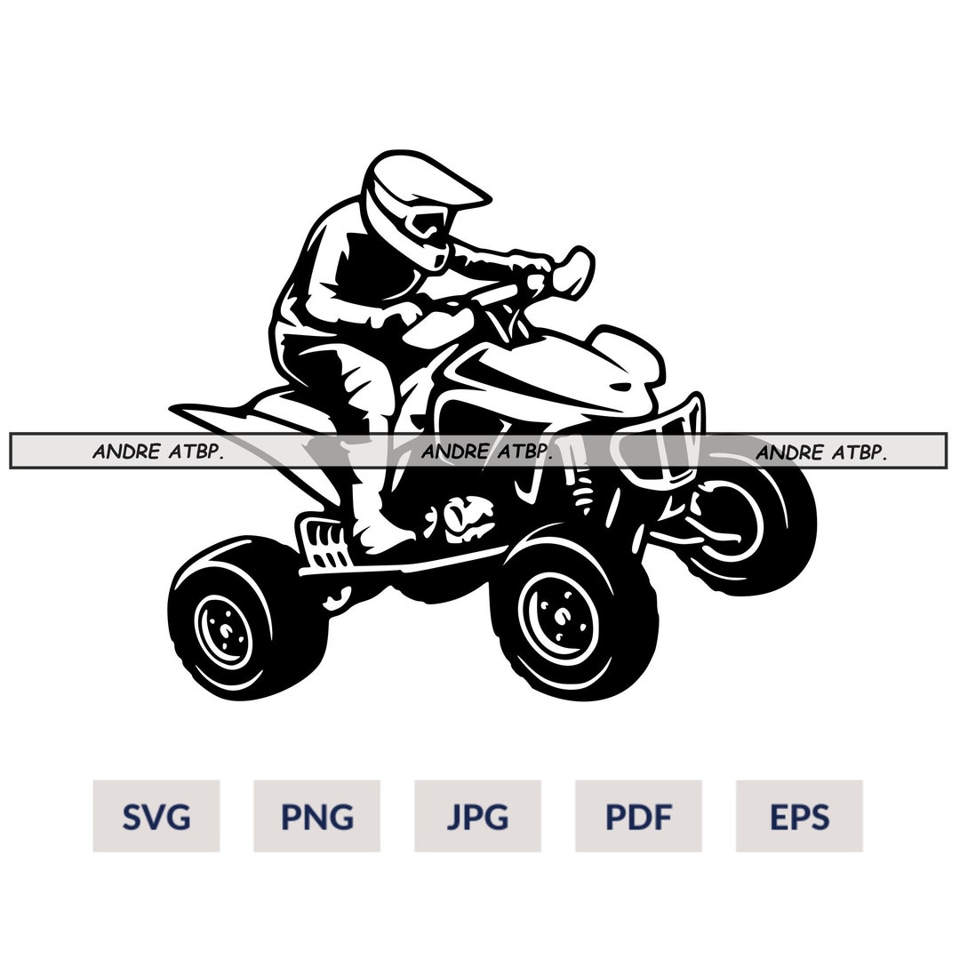 4 Wheeler Svg, Atv Svg, Atv Rider Svg, off Road Svg, Dirt Bike Svg, US ...
