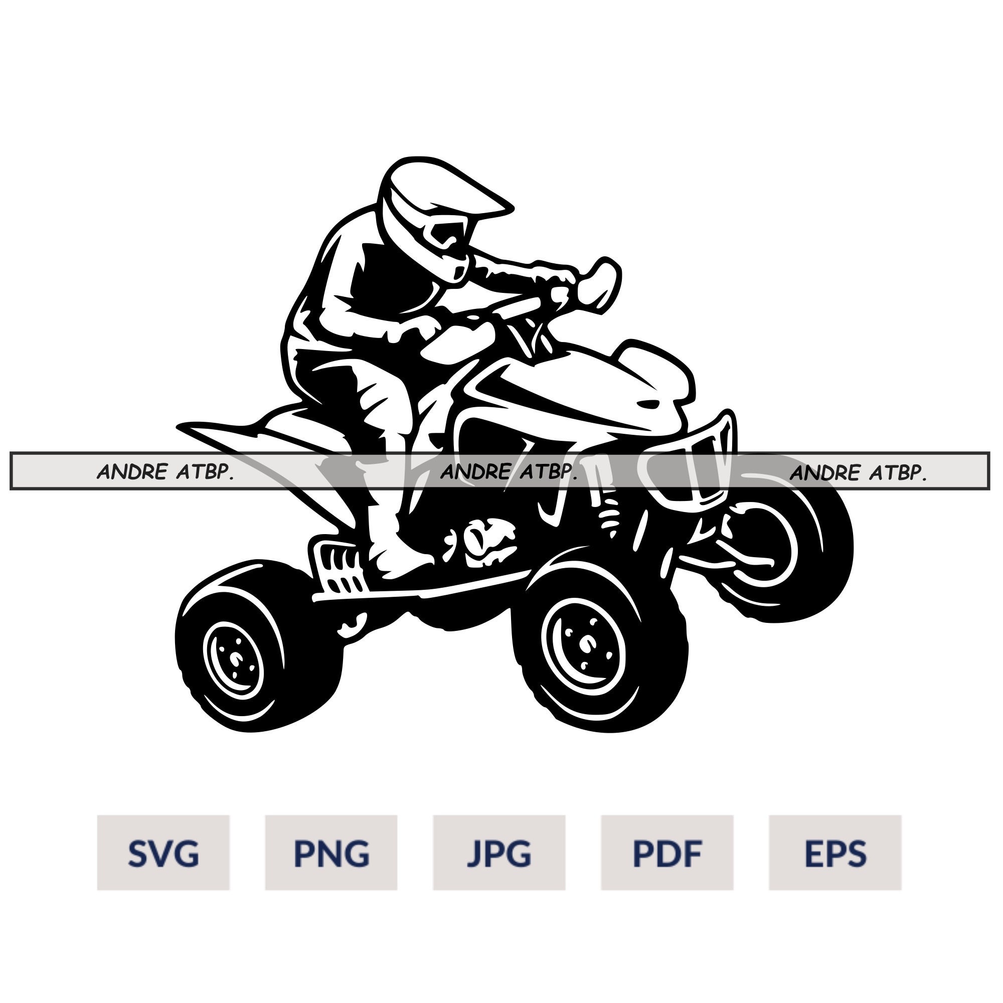 4 Wheeler Svg, Atv Svg, Atv Rider Svg, off Road Svg, Dirt Bike Svg, US ...