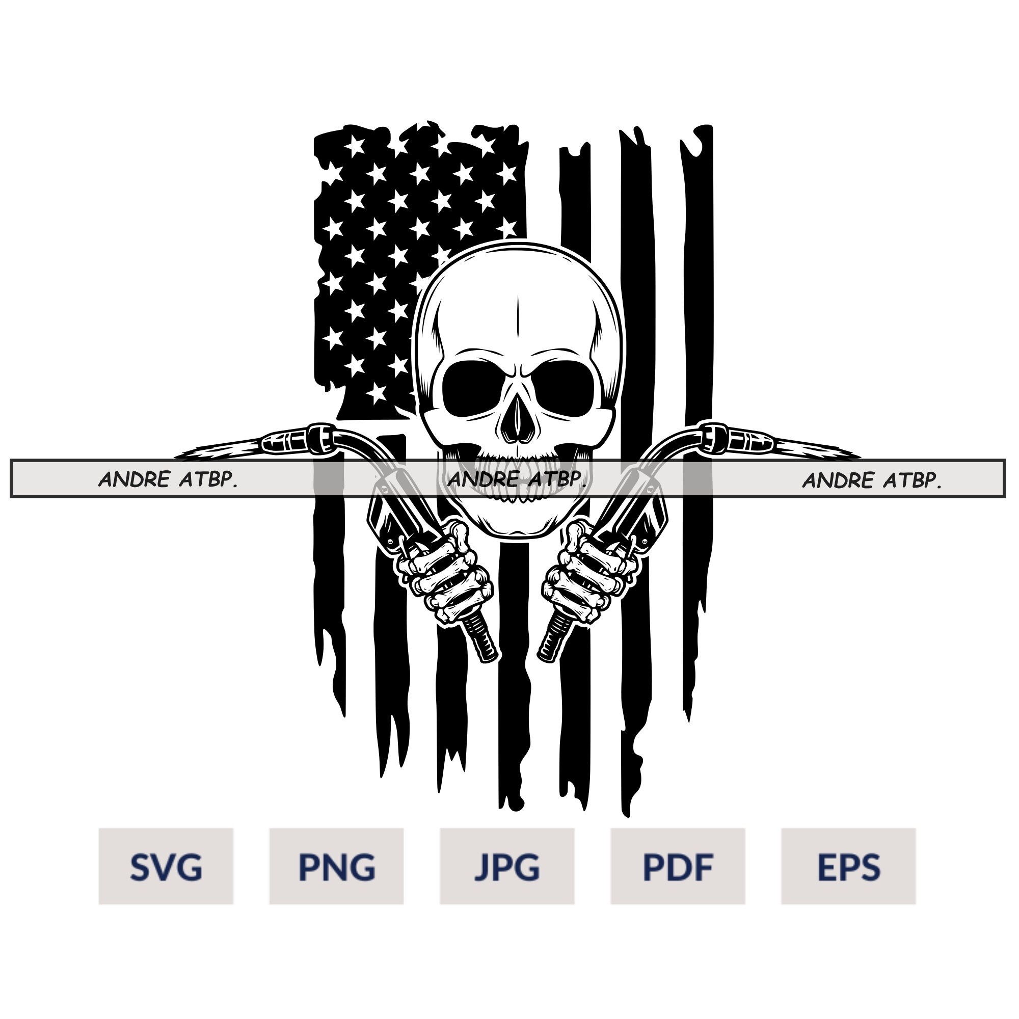 US Welder Skull Svg | Welder Clipart | Welder Svg | Skull Svg | Welder ...