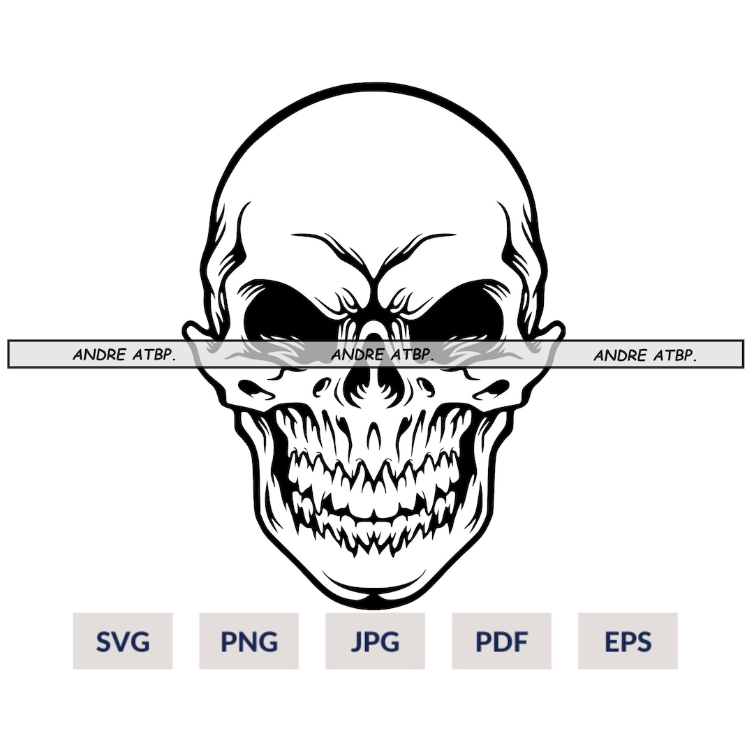 Skull Svg | Skull Head Svg | Skeleton Svg Skull Clipart | Skull ...