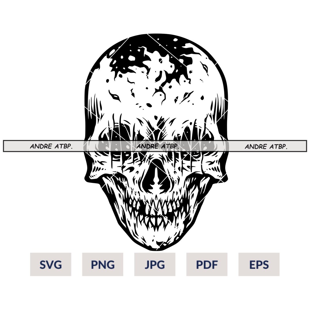 Skull Svg | Skull Head Svg | Skeleton Svg Skull Clipart | Skull ...
