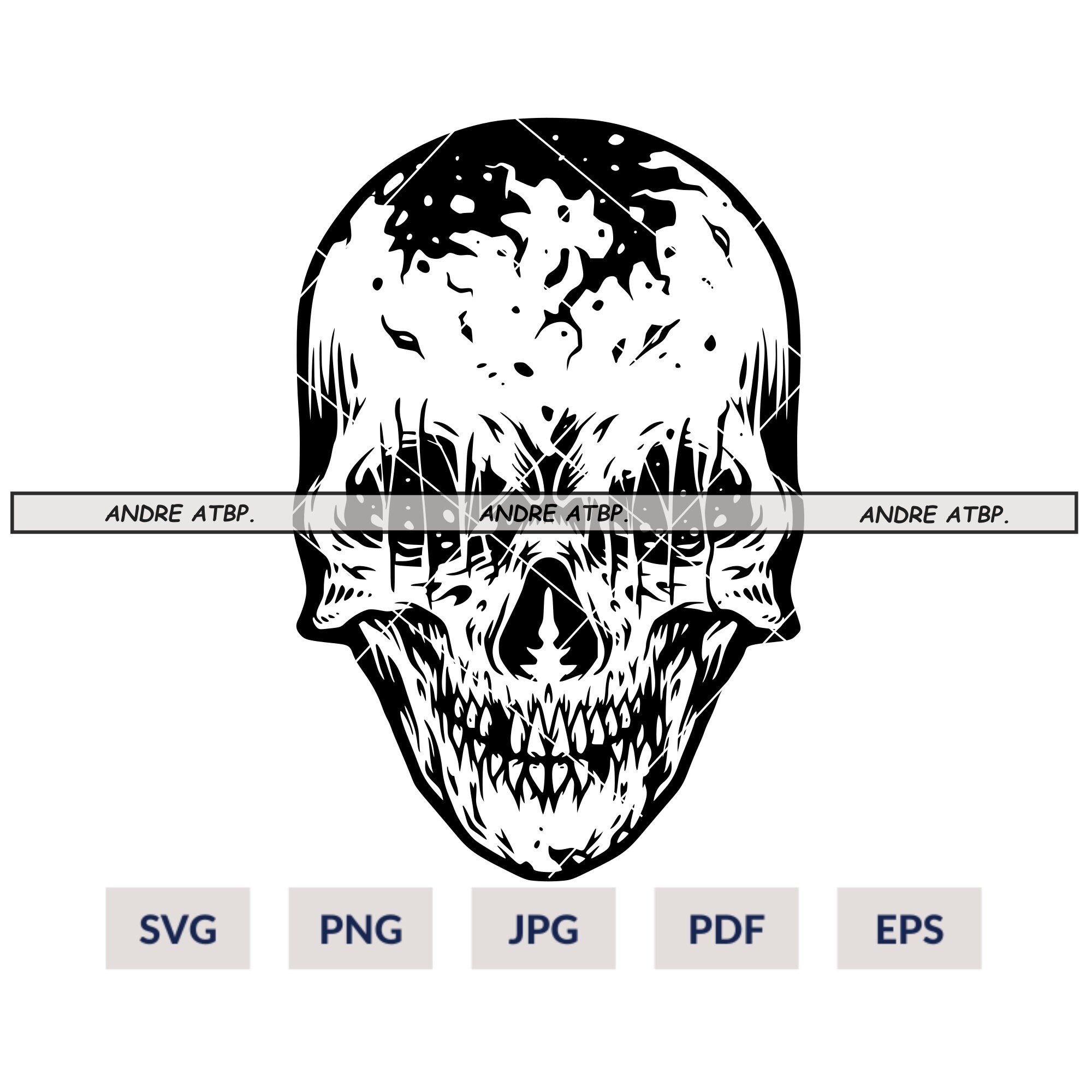 Skull Svg | Skull Head Svg | Skeleton Svg Skull Clipart | Skull ...