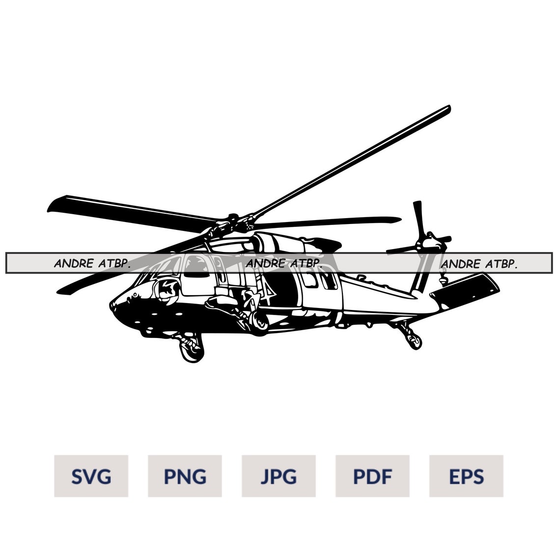 Black Hawk Helicopter SVG | Army Military Decal Sticker Graphics ...